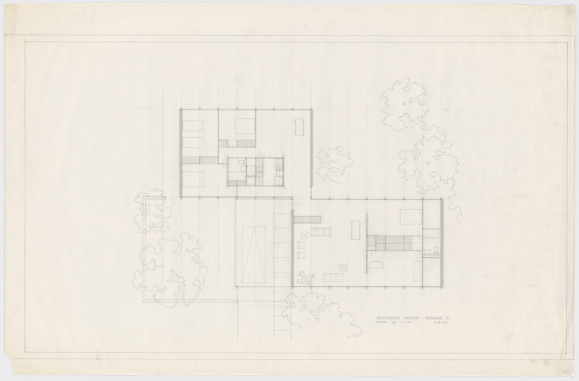 Ludwig Mies van der Rohe. Robert H. McCormick House, Elmhurst, IL ...