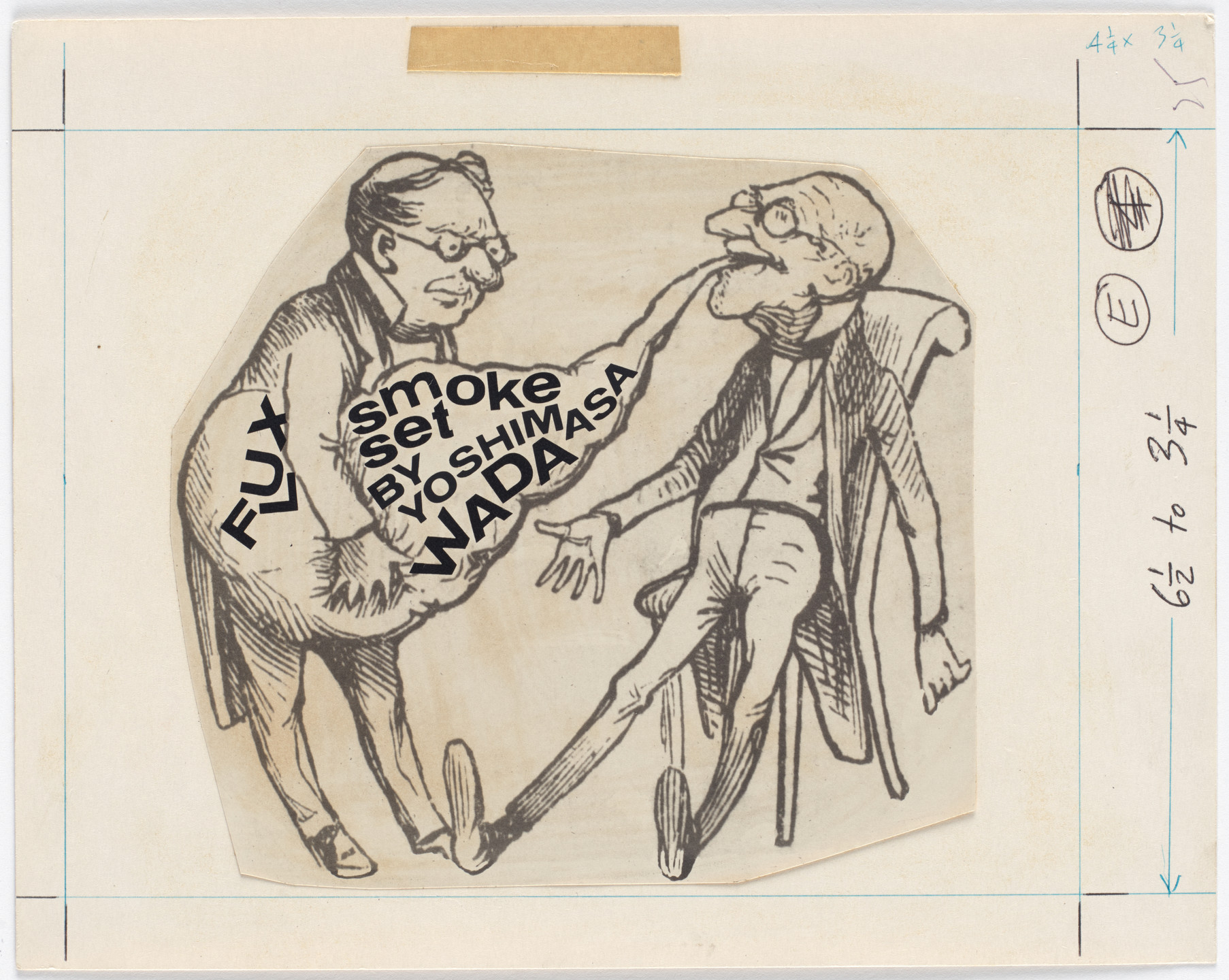 George Maciunas, Yoshi Wada. Mechanical for Smoke Fluxkit. c. 1969 | MoMA