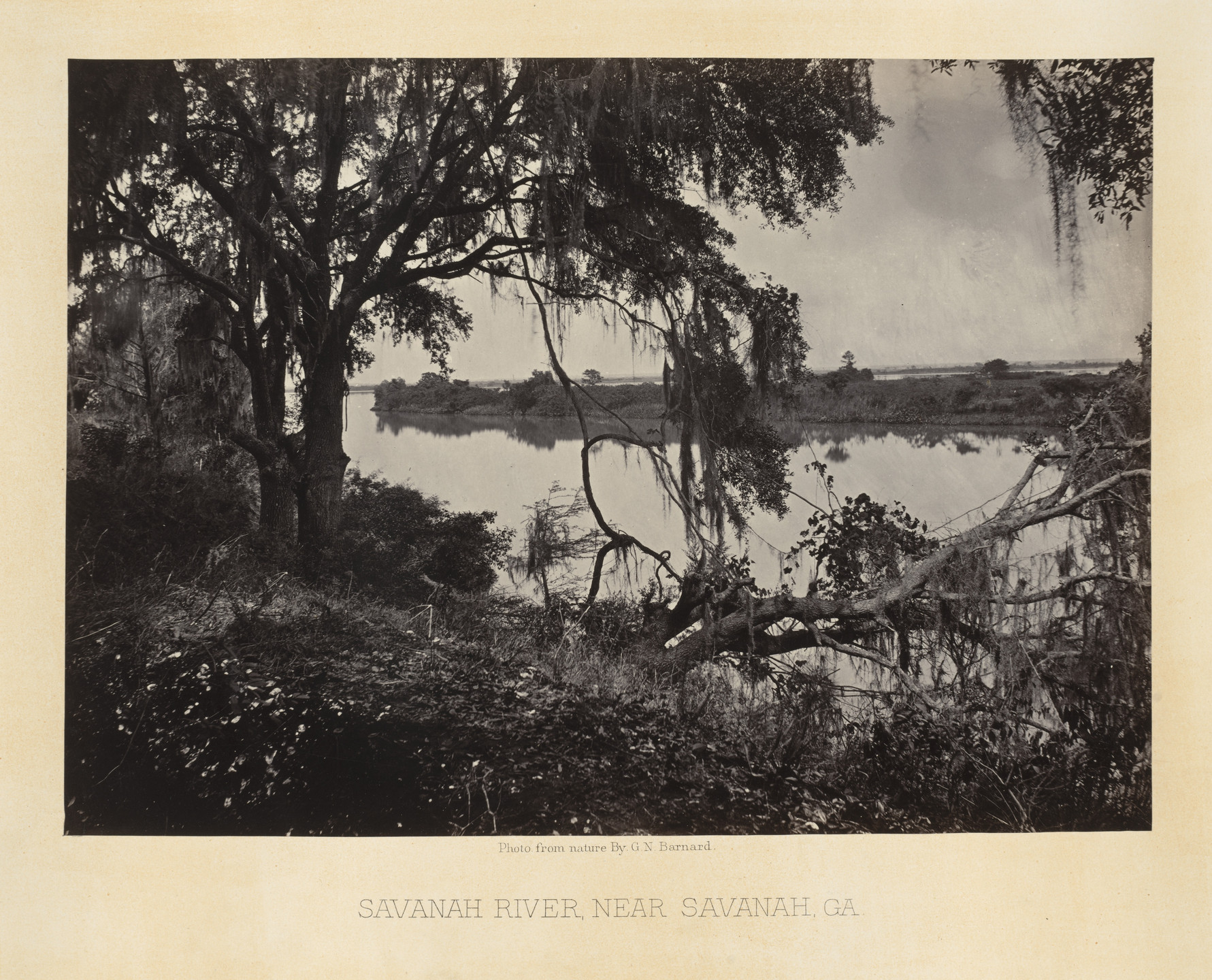George N. Barnard. Savannah River, near the City from the album ...