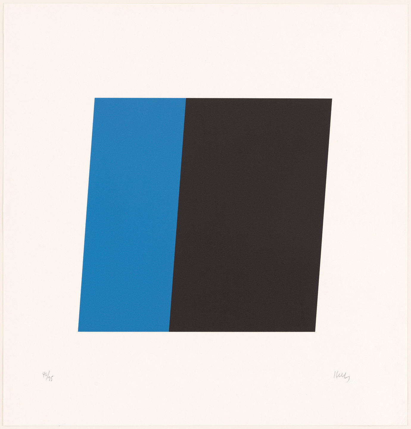 Ellsworth Kelly. Blue Black from Series of Ten Lithographs. 1970 | MoMA