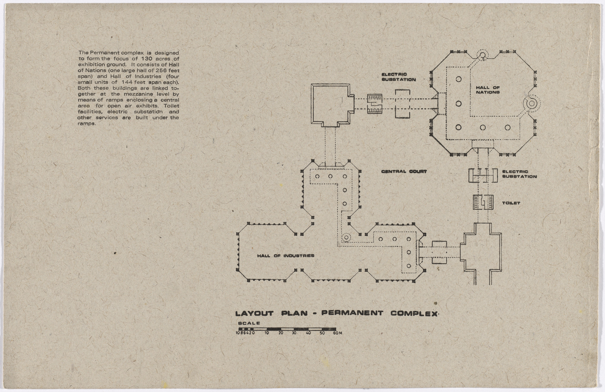 Raj Rewal. Pragati Maidan: Hall of Nations and Halls of Industries for ...
