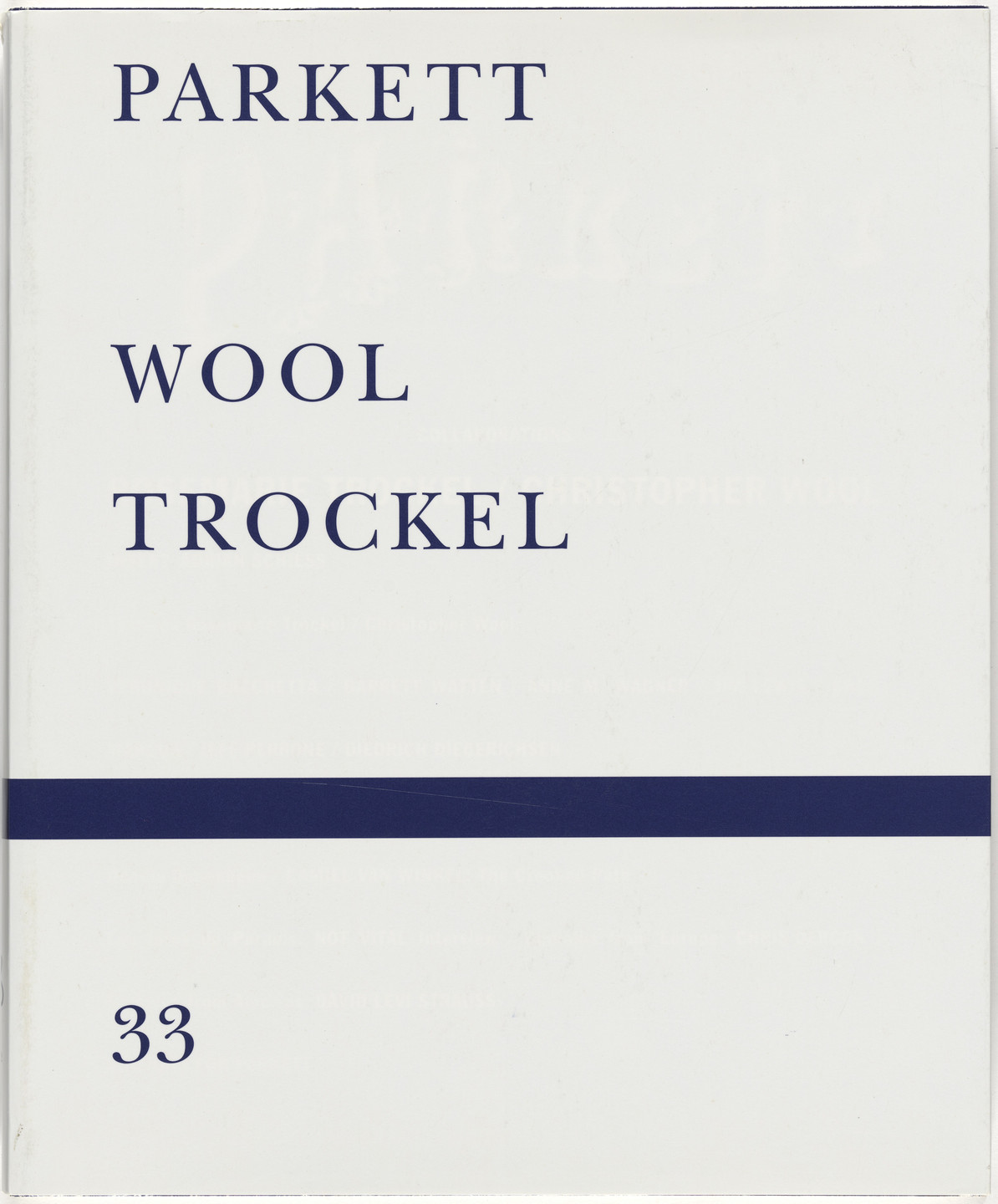 Various Artists, Rosemarie Trockel, Christopher Wool, Adrian Schiess ...