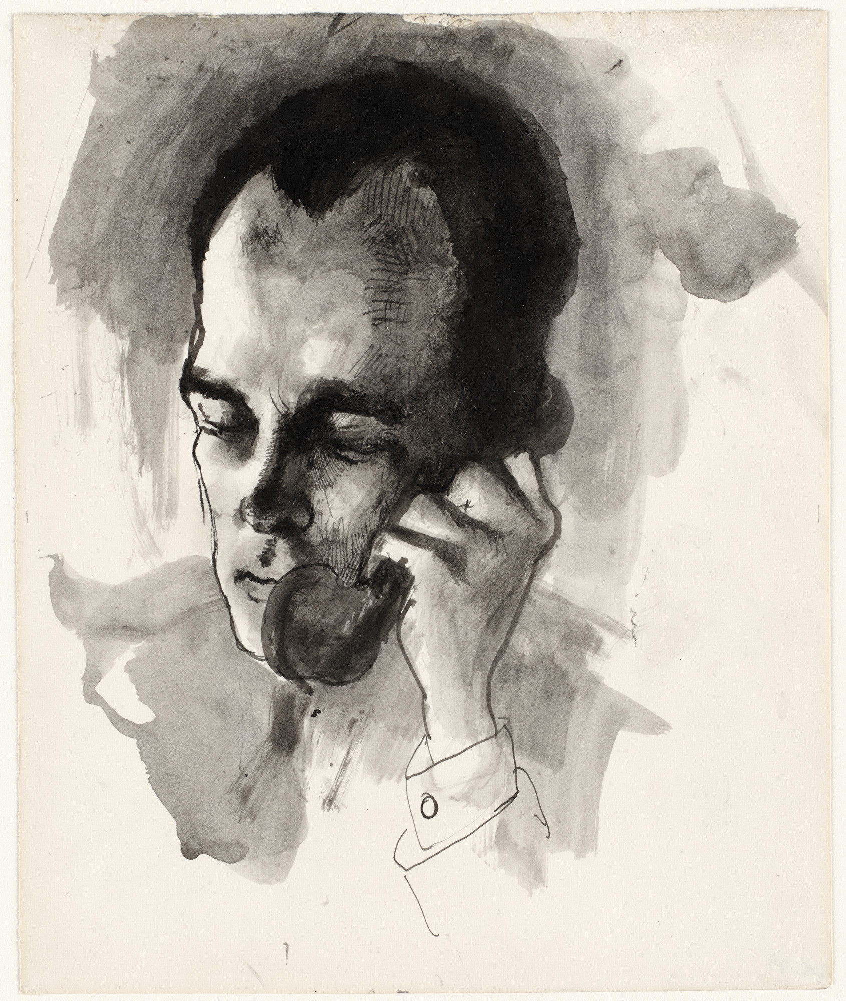 Pavel Tchelitchew. Monroe Wheeler at the Telephone. 1935 | MoMA