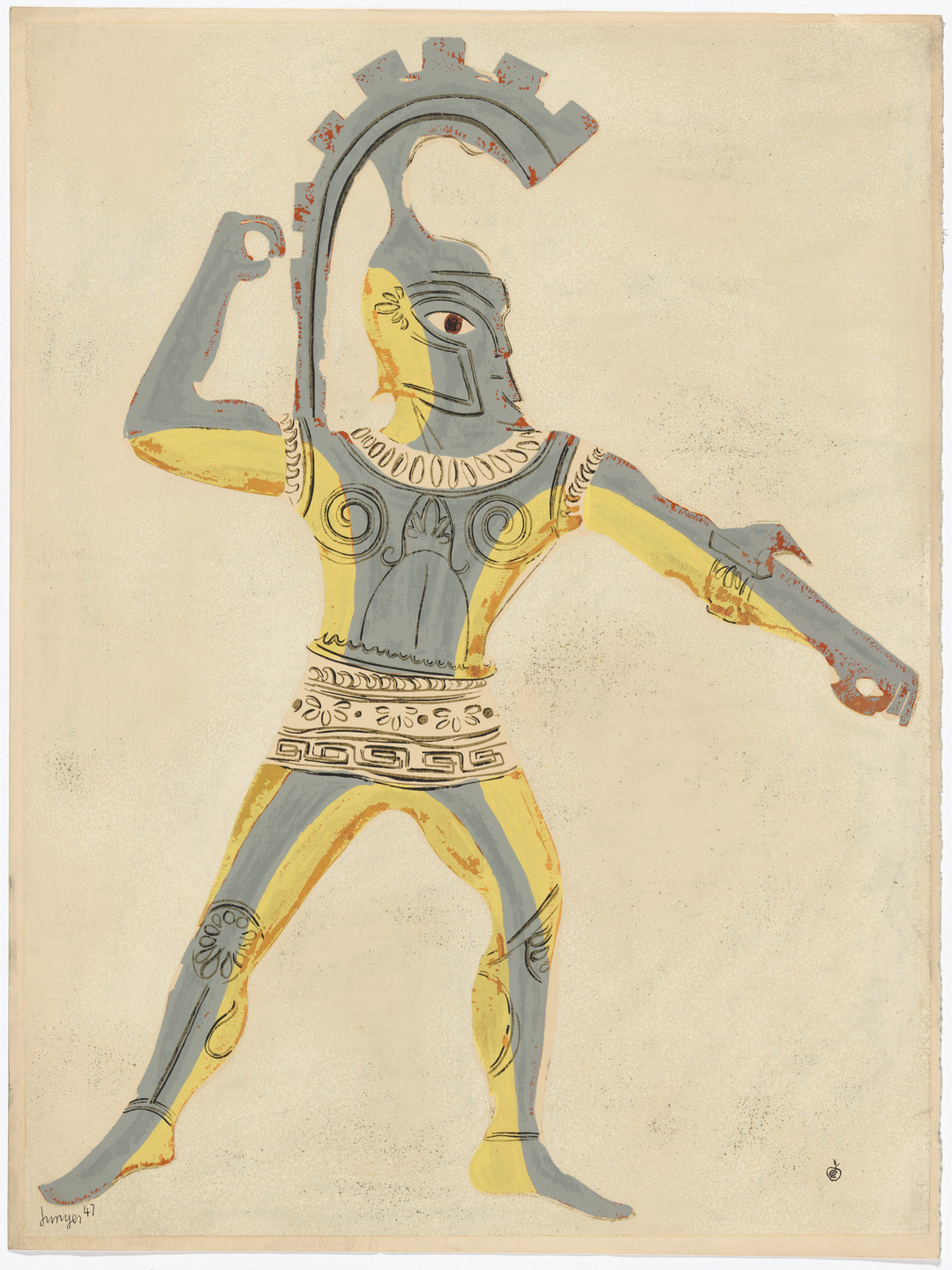 Joan Junyer. Costume design for the character Theseus in the ballet The ...