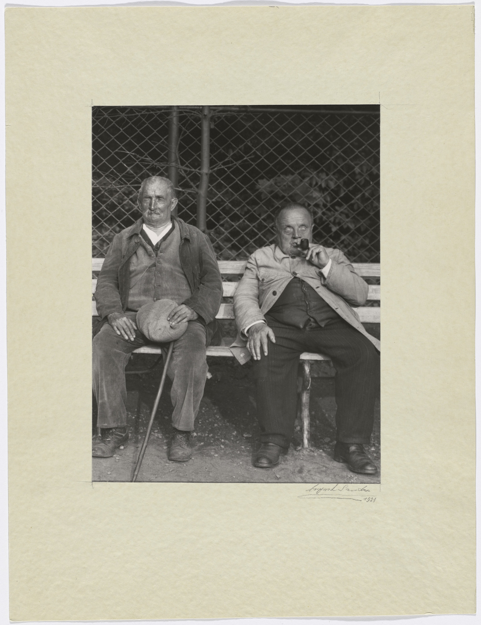 August Sander. Blind Men. 1921 | MoMA