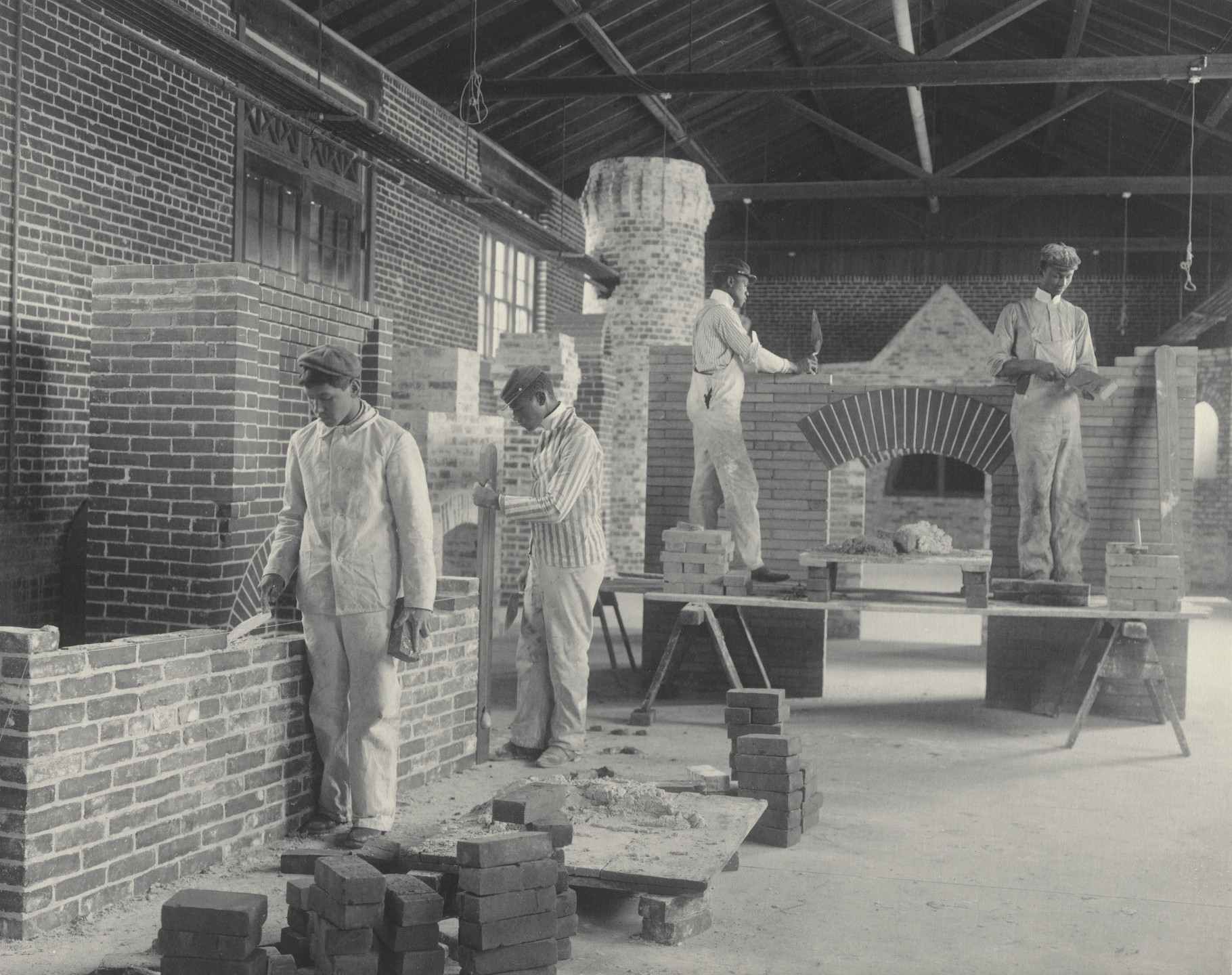 Frances Benjamin Johnston. Trade School. Brick laying. 1899-1900 | MoMA