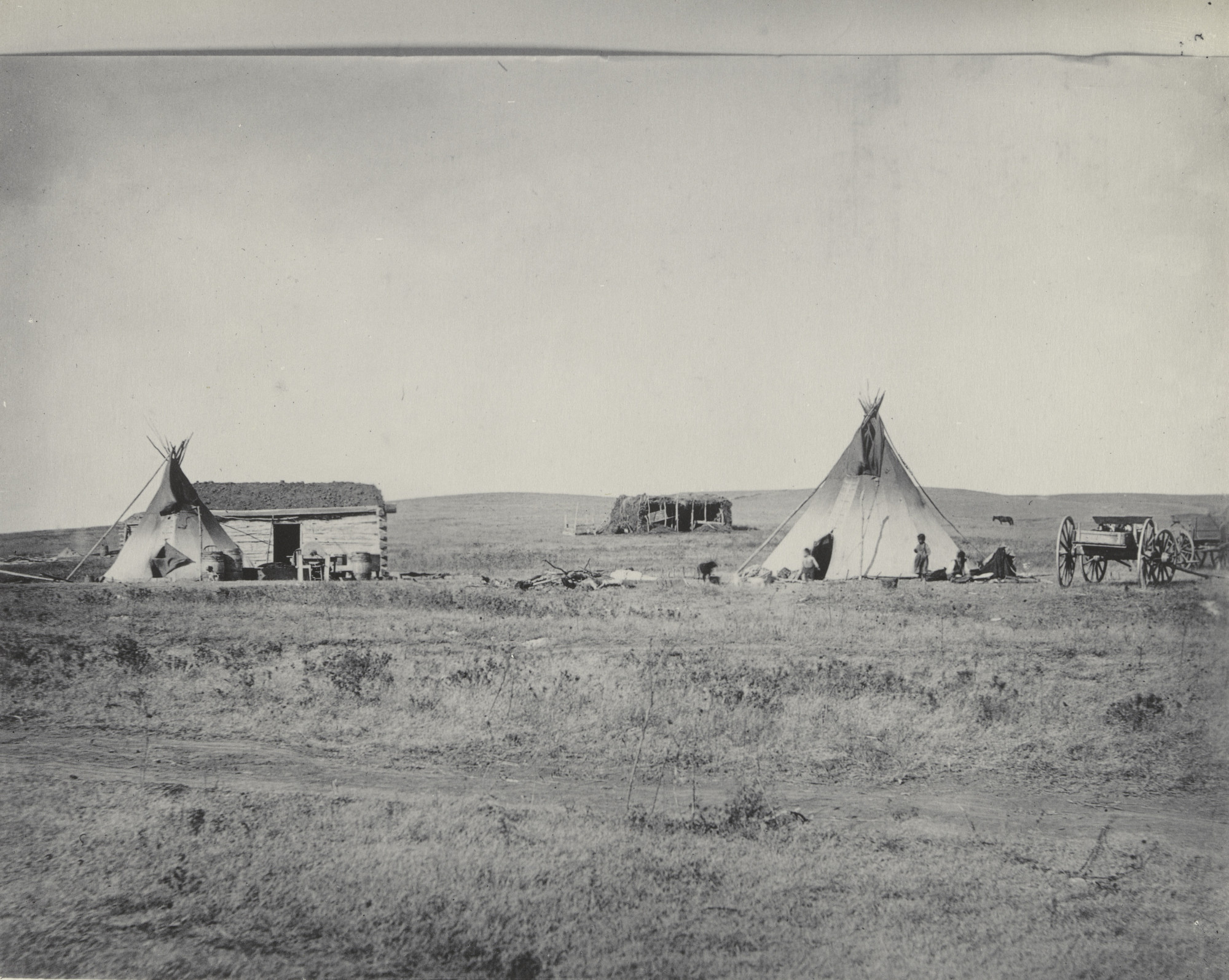 Frances Benjamin Johnston. Present cabin life among the Sioux. 1899 ...