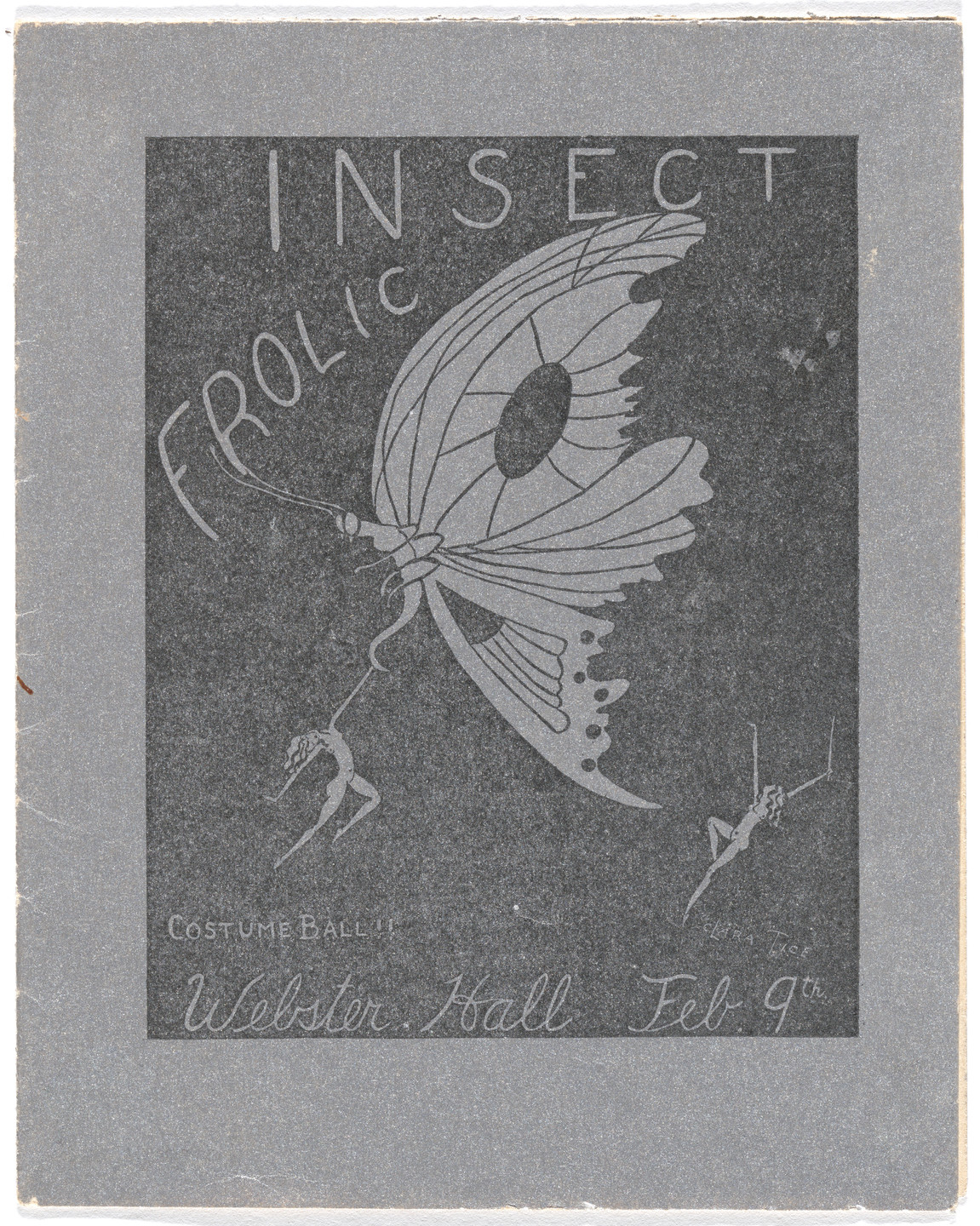 Clara Tice. Promotional flyer for Insect Frolic Costume Ball, Webster ...