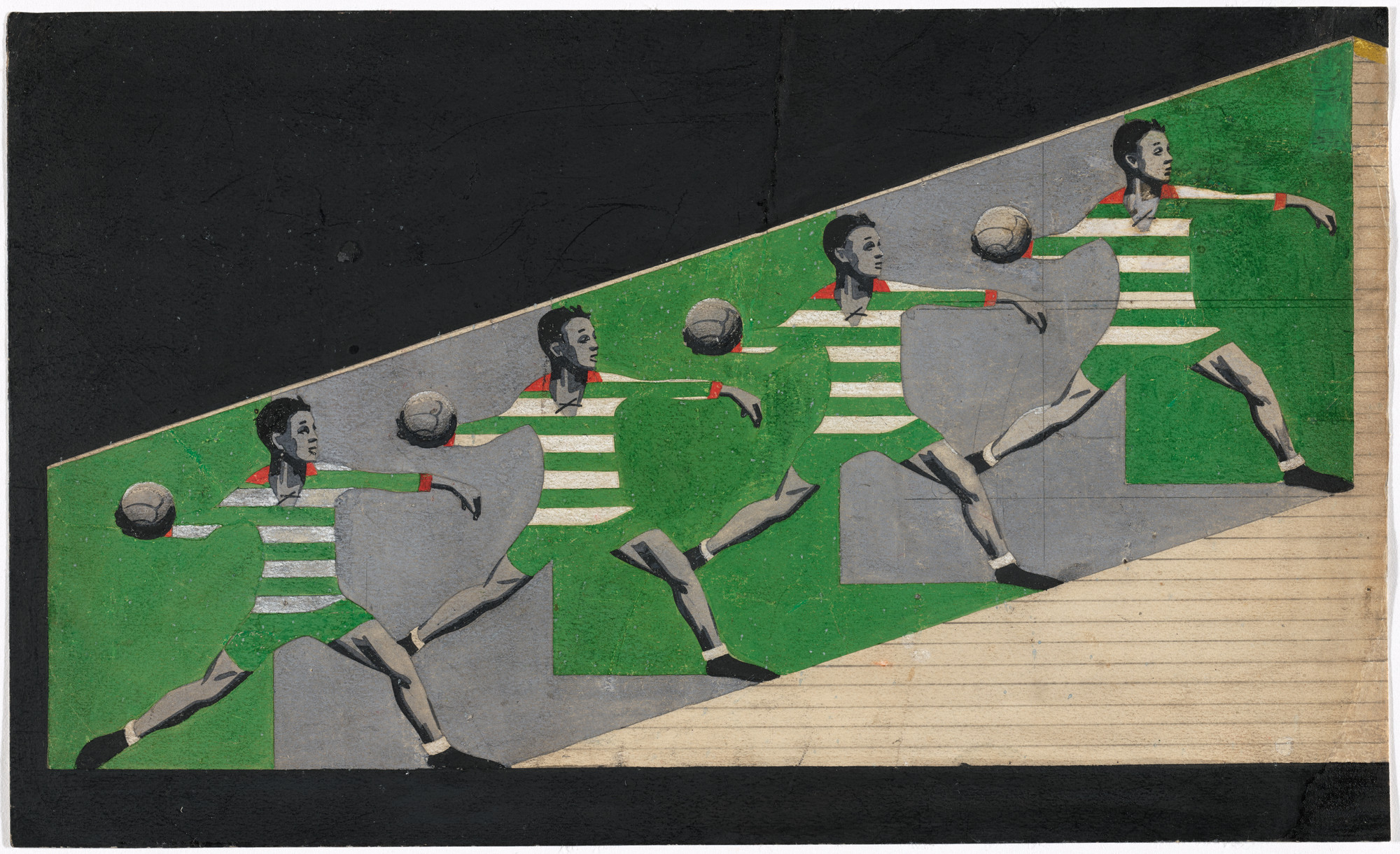 Vladimir Stenberg, Georgii Stenberg. Study for Children’s Village mural ...