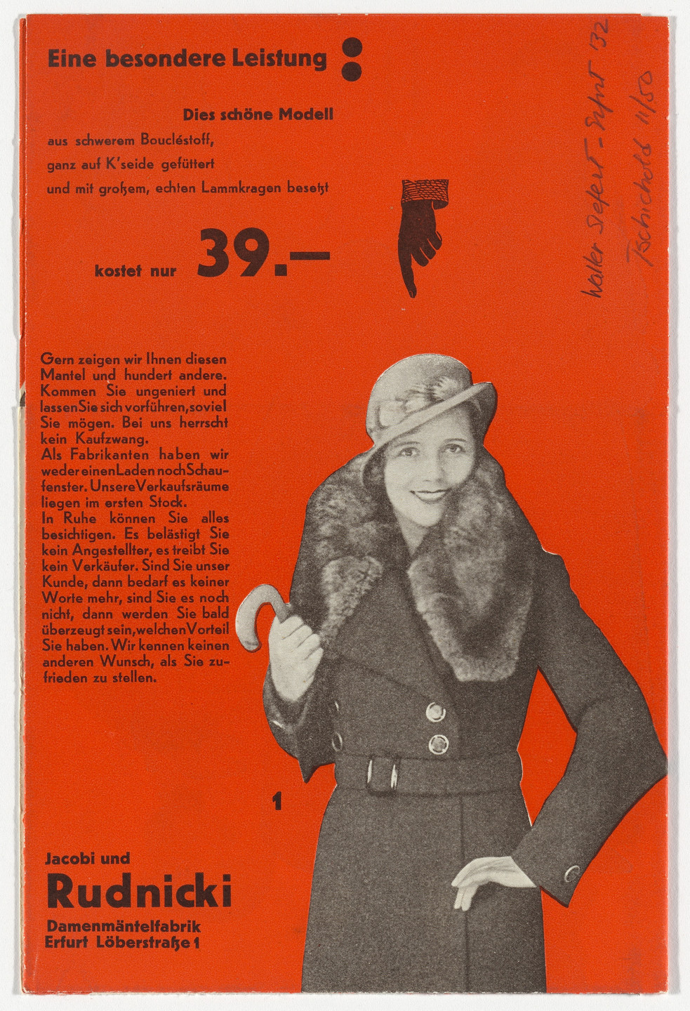 Walter Seifert. Mäntel immer von Rudnicki (Coats Always from Rudnicki ...