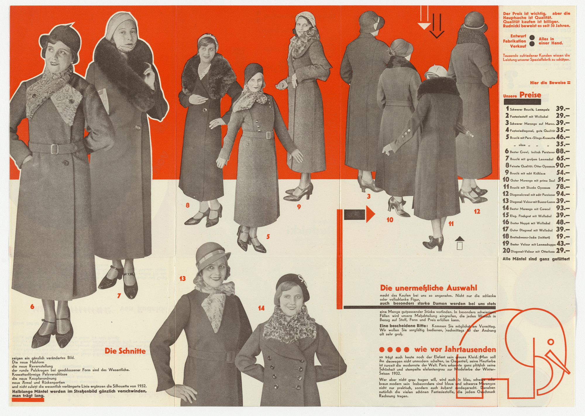 Walter Seifert. Mäntel immer von Rudnicki (Coats Always from Rudnicki ...