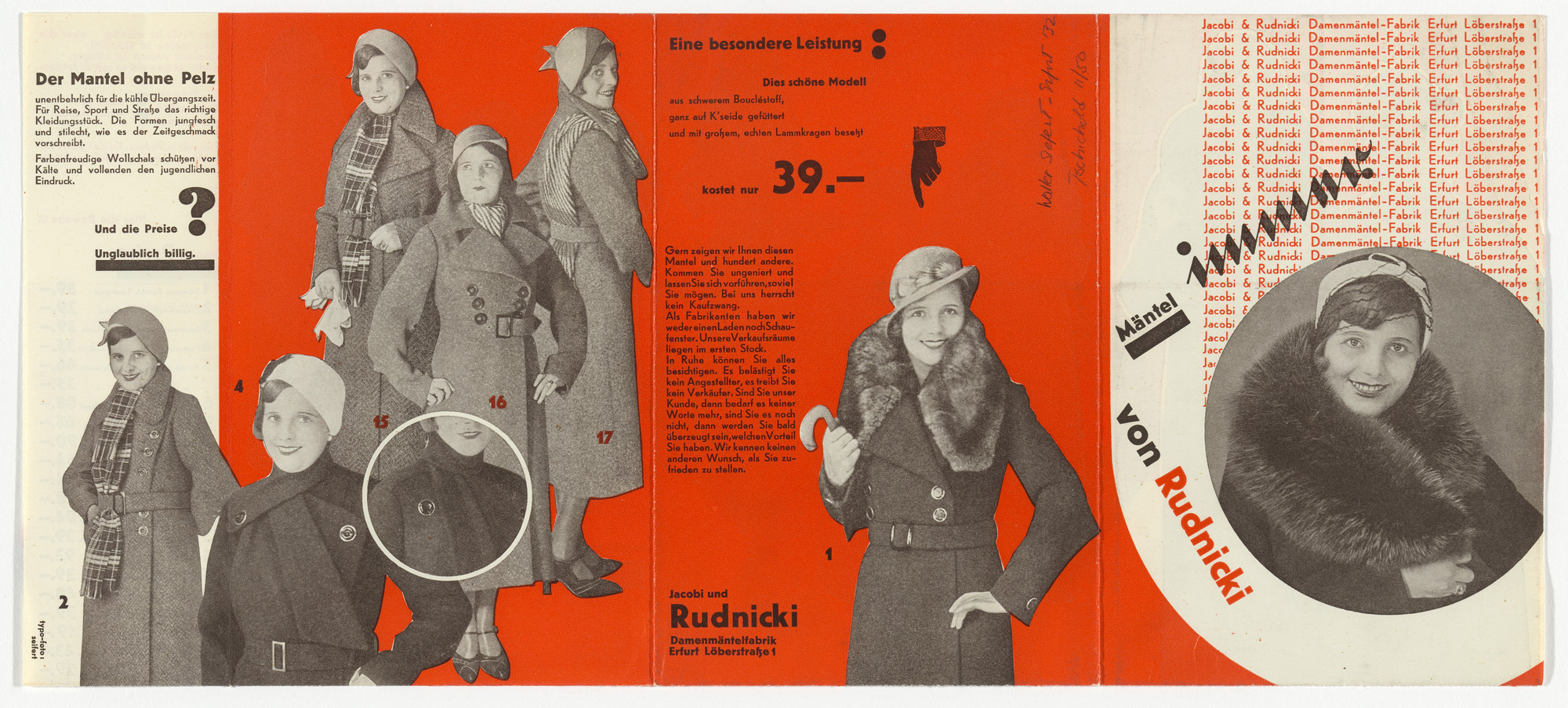 Walter Seifert. Mäntel immer von Rudnicki (Coats Always from Rudnicki ...