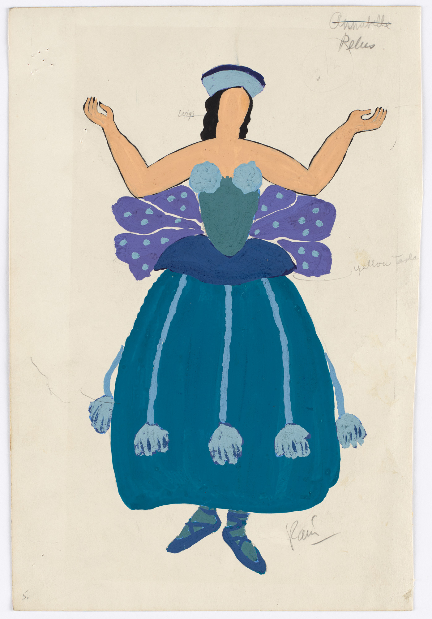 Charles Rain. Costume design for the ballet Yankee Clipper. 1937 | MoMA