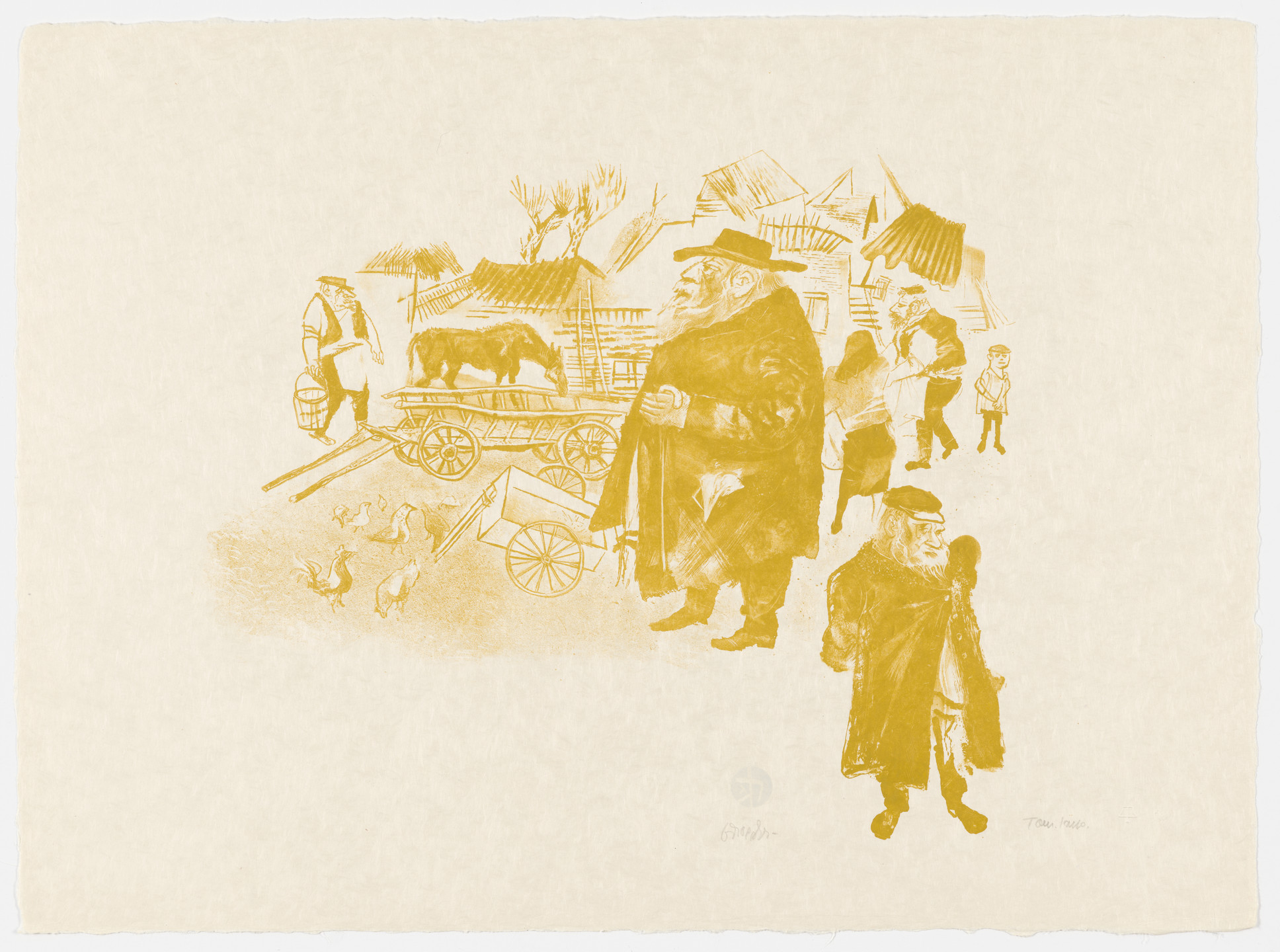 William Gropper. Untitled from the series The Shtetl. 1967 | MoMA