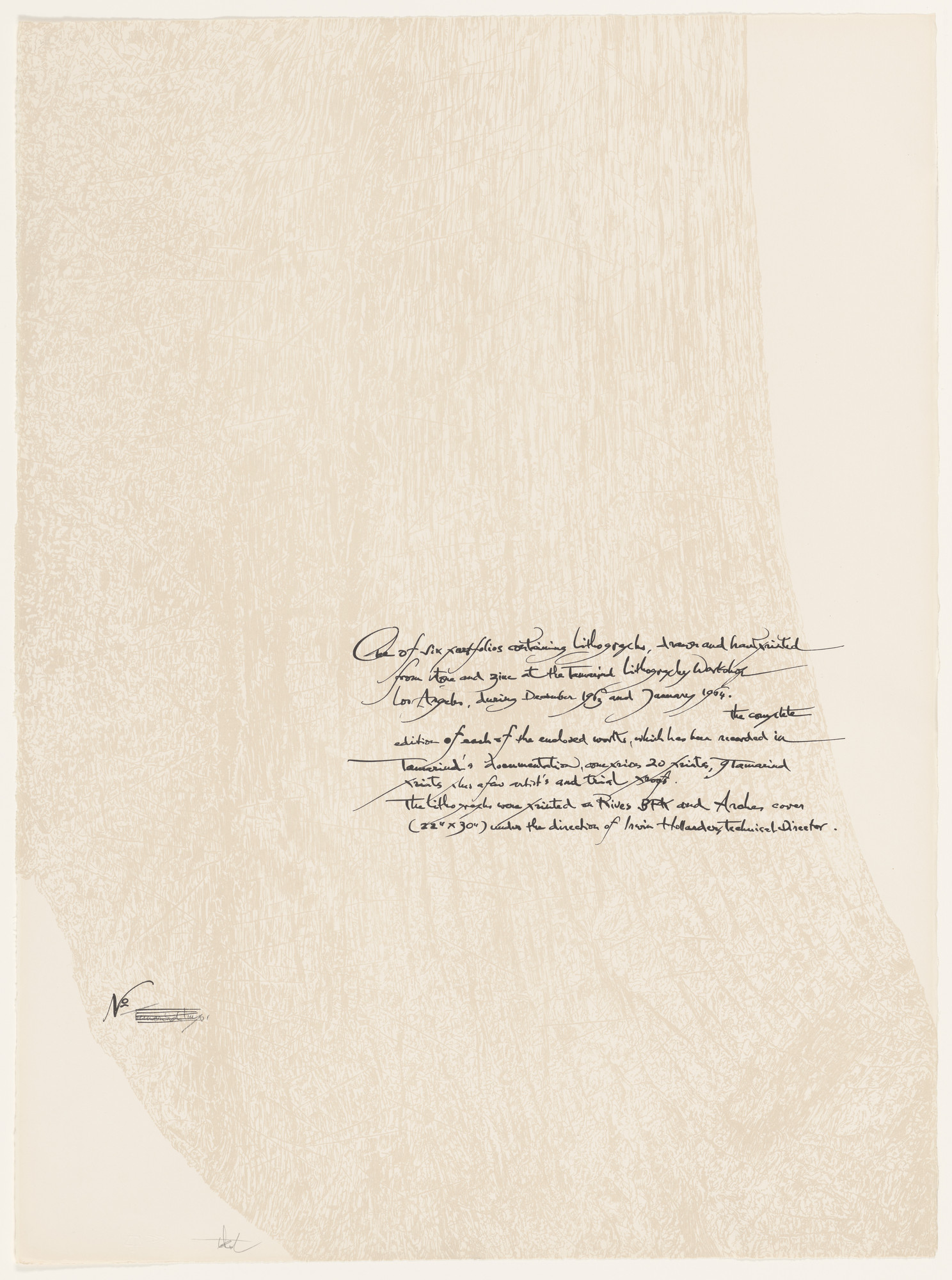 Peter Takal. Colophon page from the portfolio Of Nature, Of Man. 1964 ...