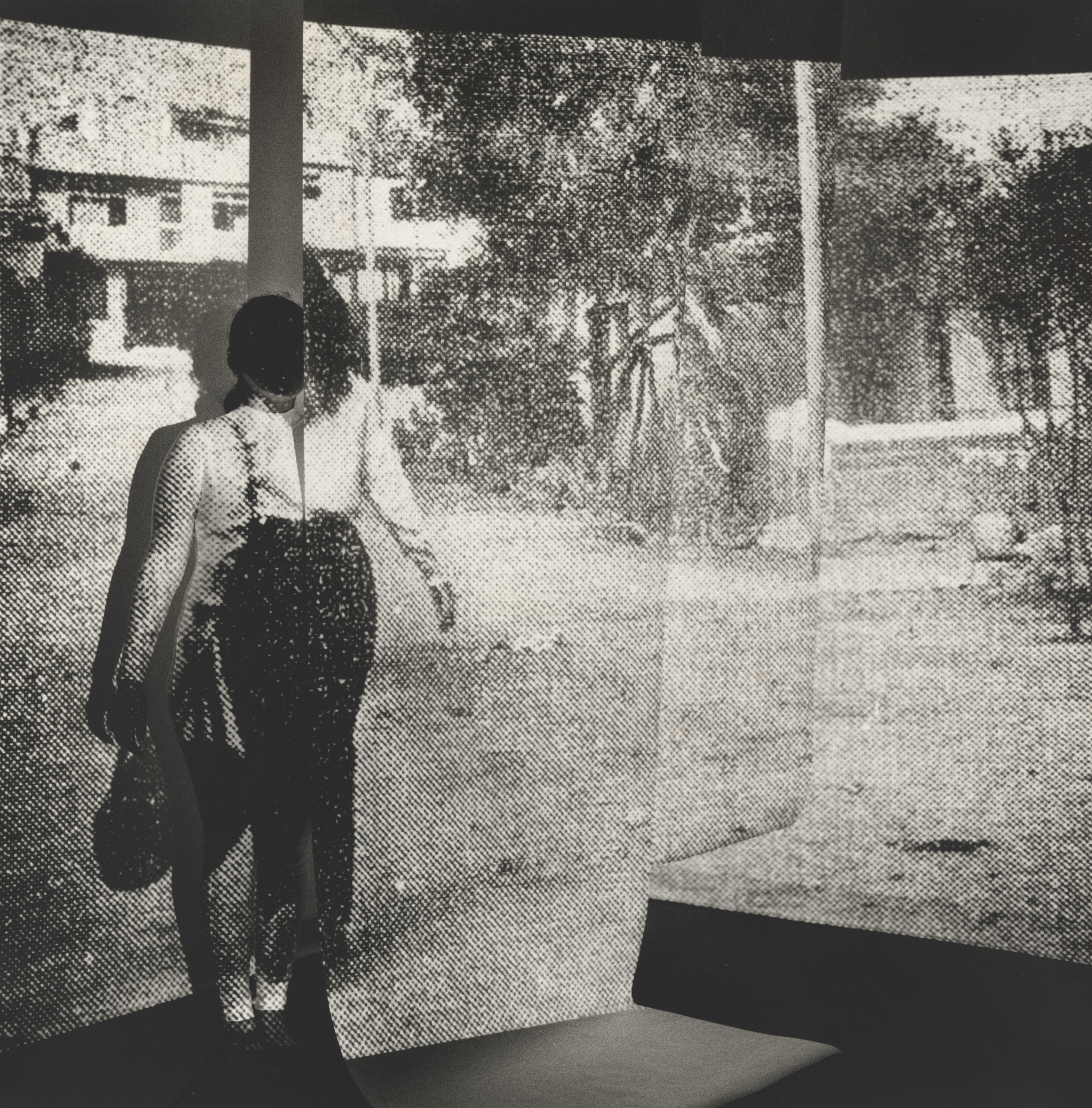 Tarrah Krajnak. Self Portrait as Woman Walking with Bag (Facing Wall ...