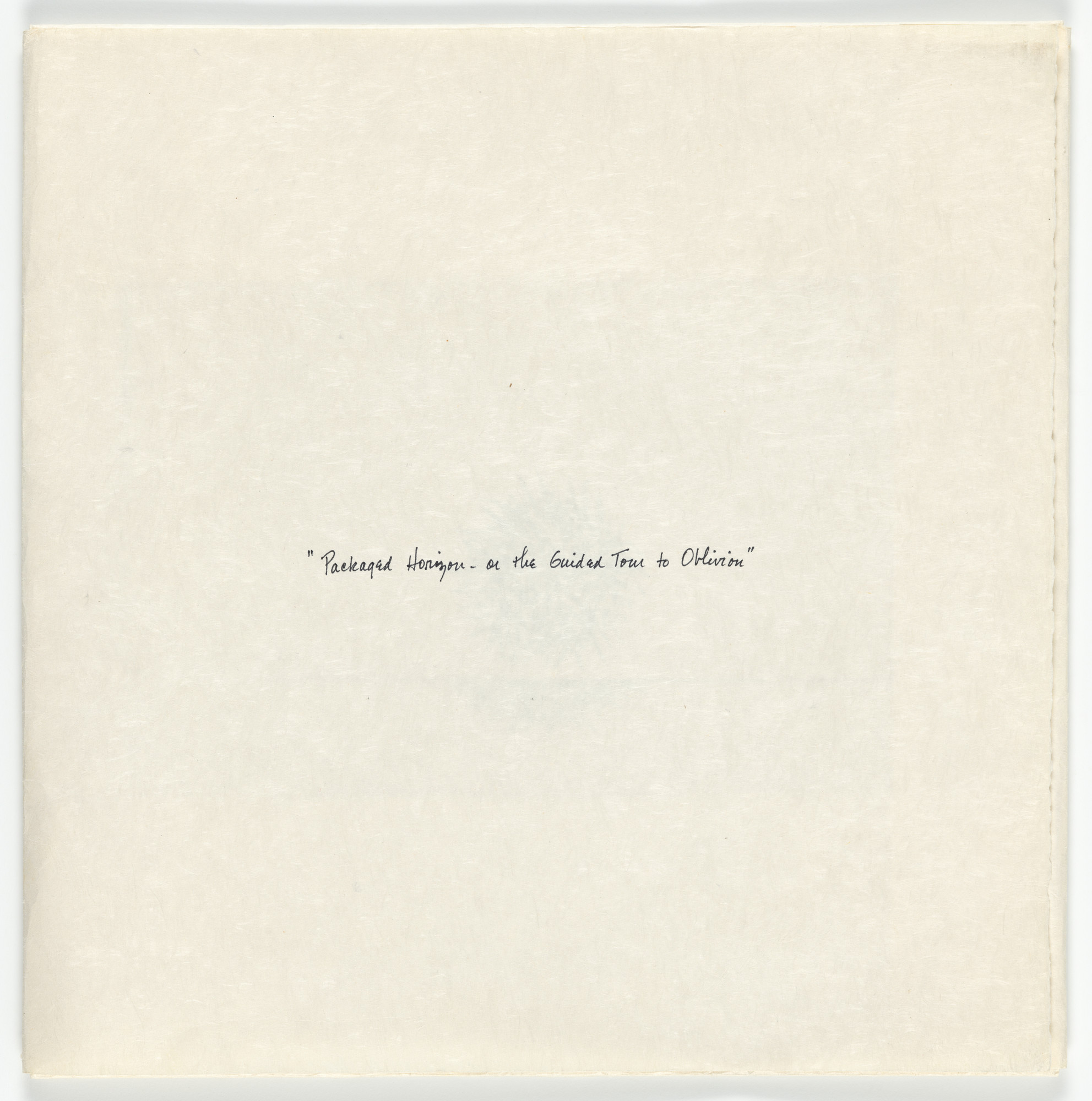 James Boynton. Packaged Horizon. 1967 | MoMA