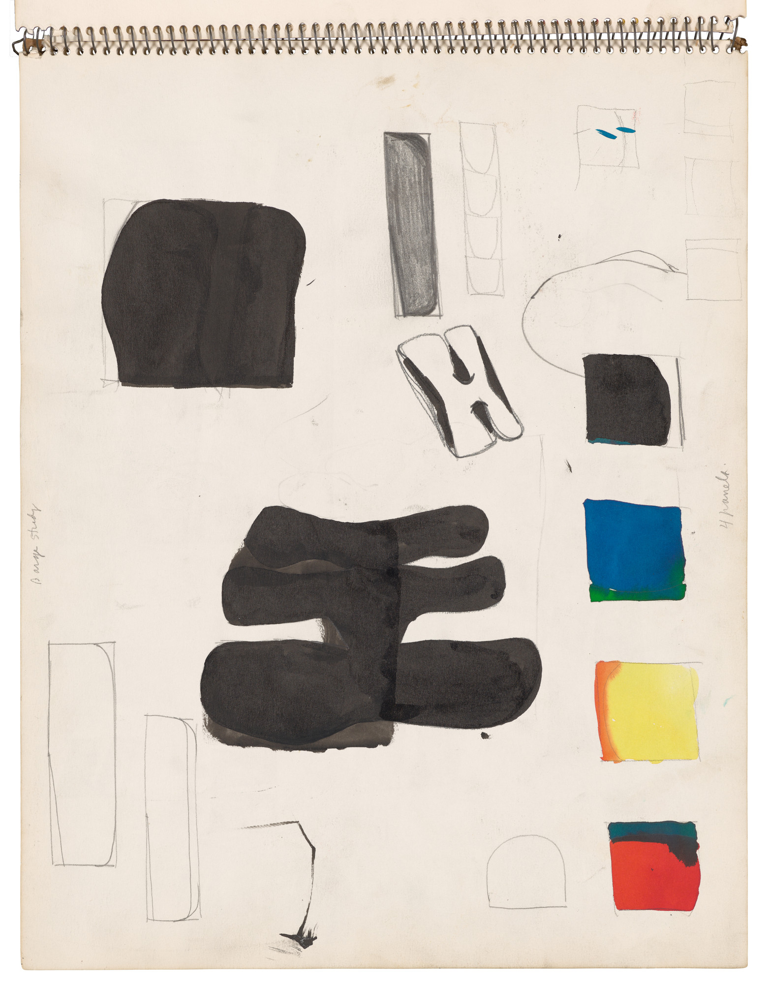 Ellsworth Kelly. Sketchbook #26, New York City. 1954-56 | MoMA