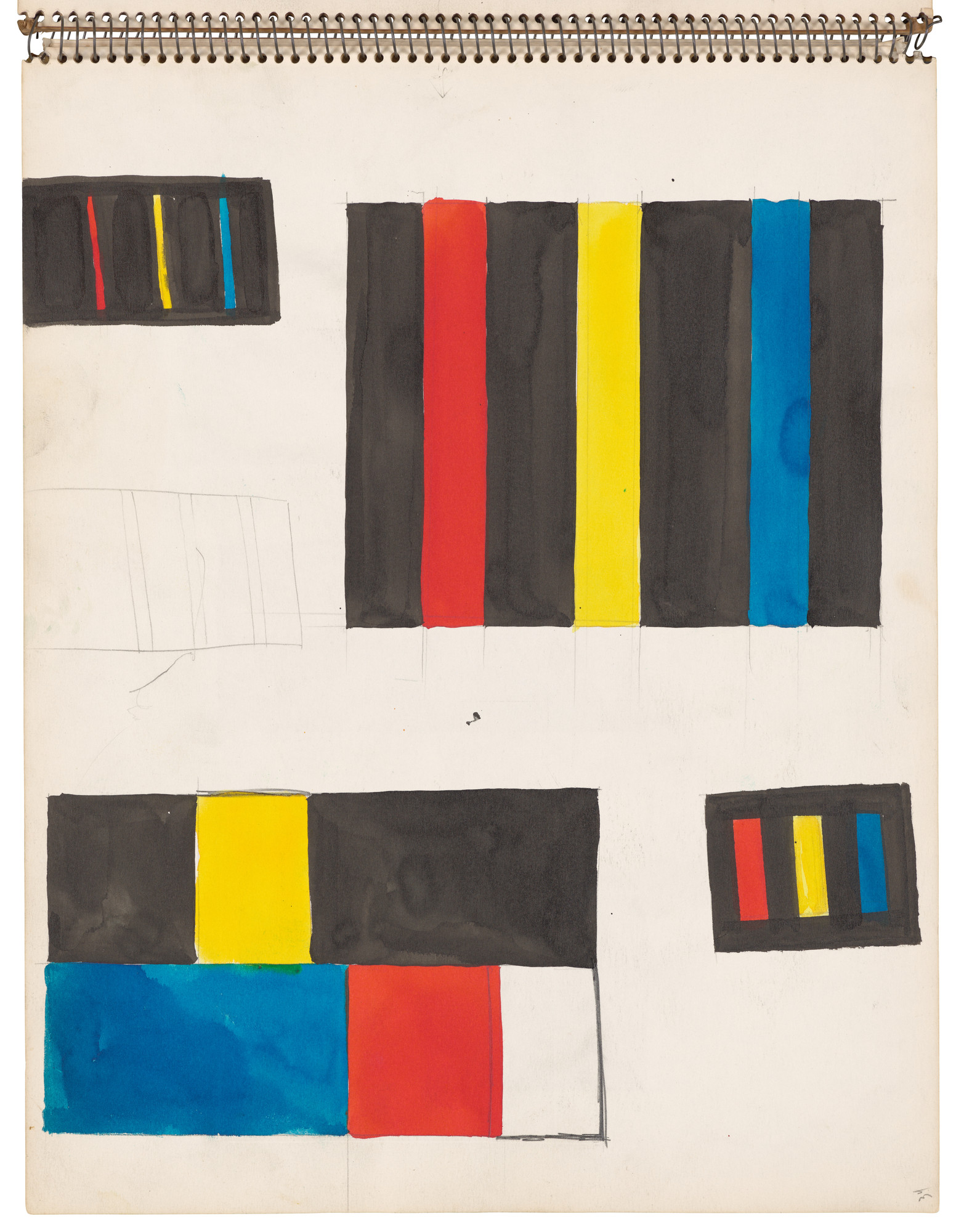 Ellsworth Kelly. Sketchbook #26, New York City. 1954-56 | MoMA
