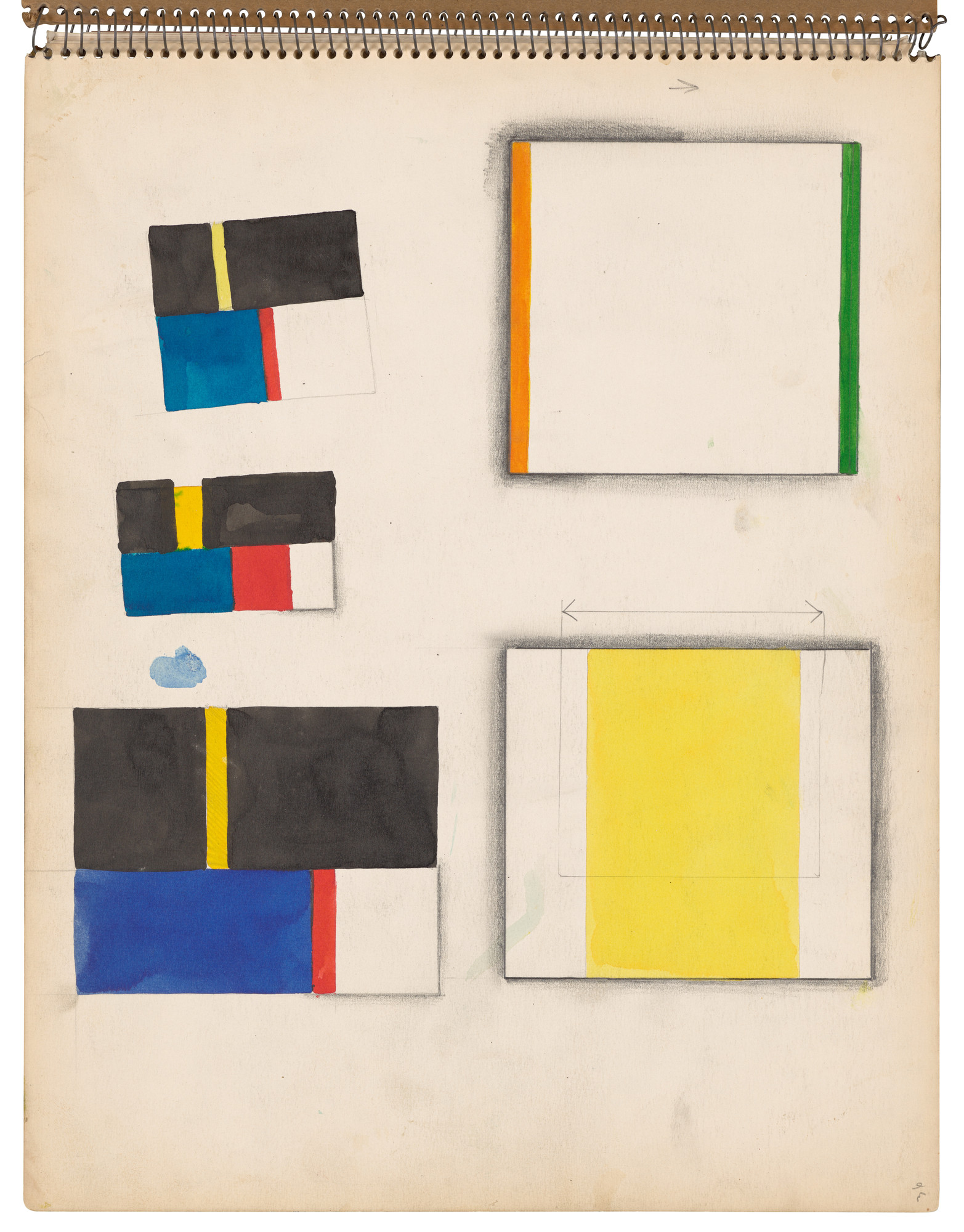 Ellsworth Kelly. Sketchbook #26, New York City. 1954-56 | MoMA