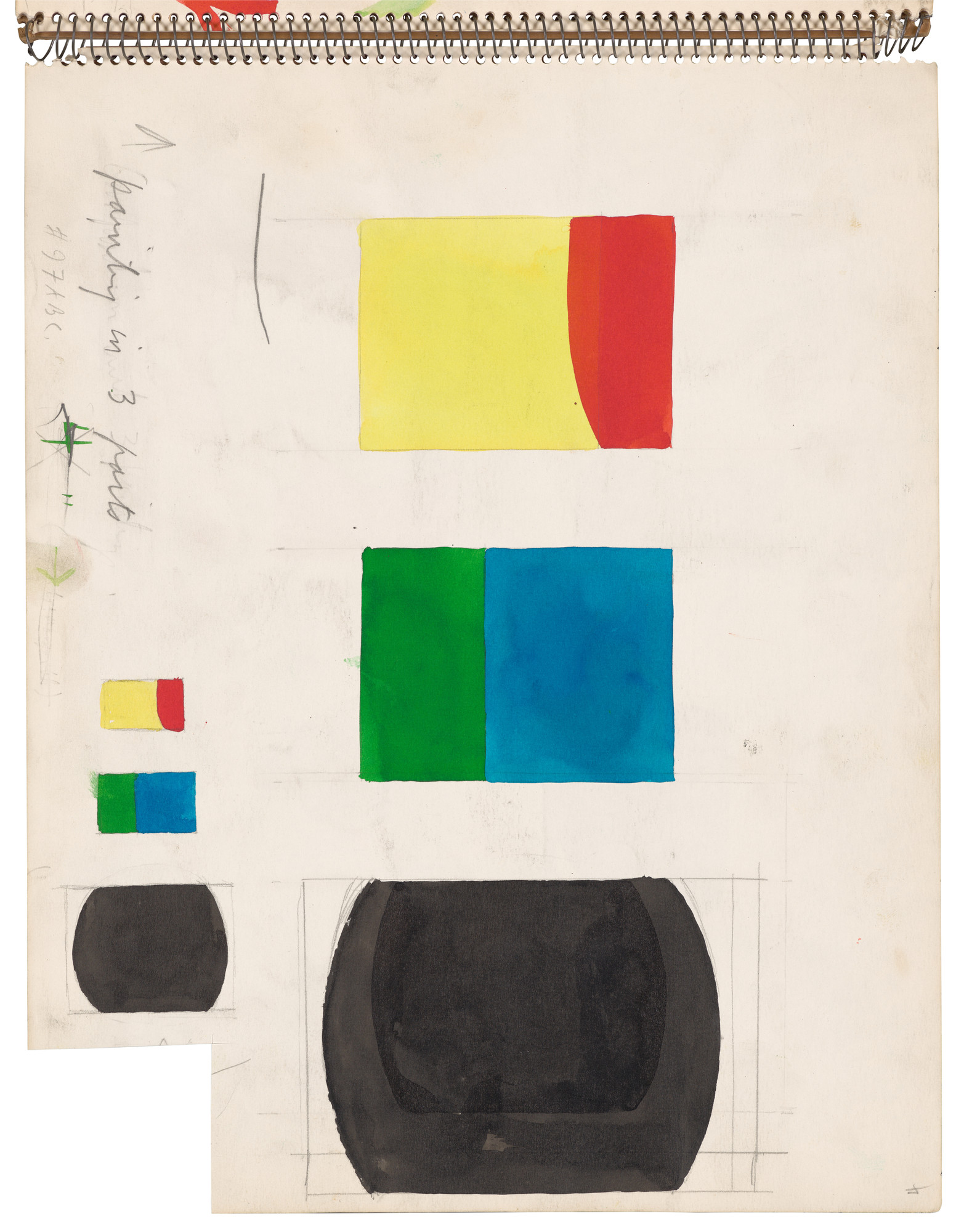 Ellsworth Kelly. Sketchbook #26, New York City. 1954-56 | MoMA