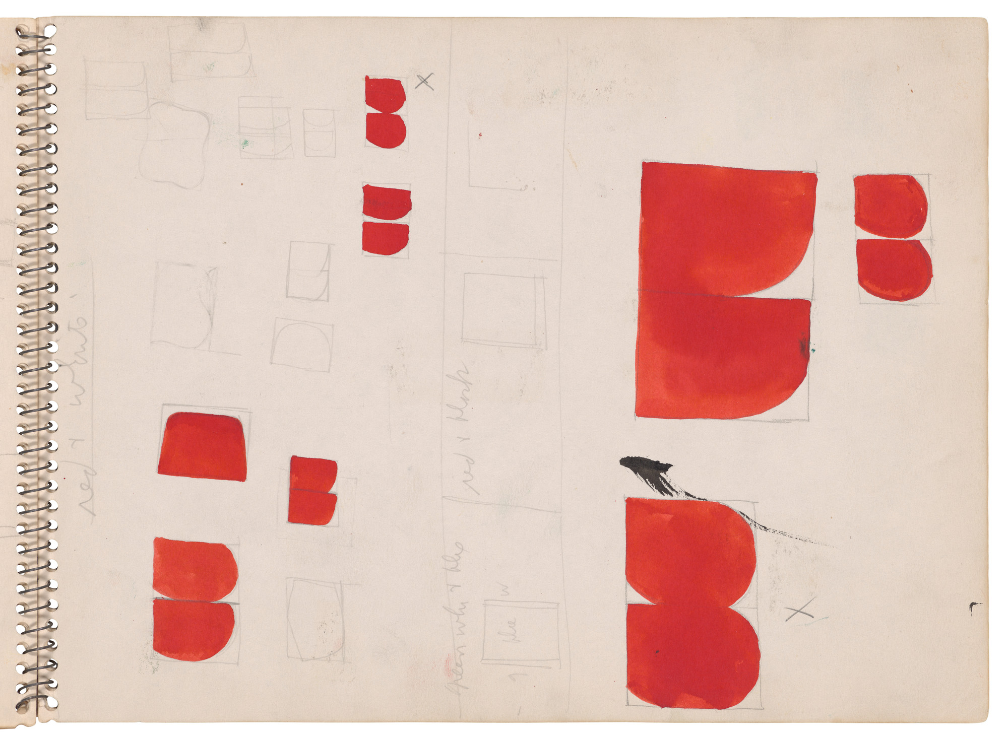 Ellsworth Kelly. Sketchbook #24, New York City. 1954-55 | MoMA