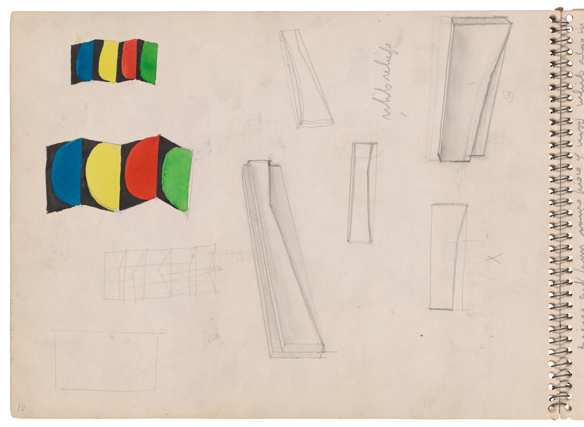 Ellsworth Kelly. Sketchbook #24, New York City. 1954-55 | MoMA