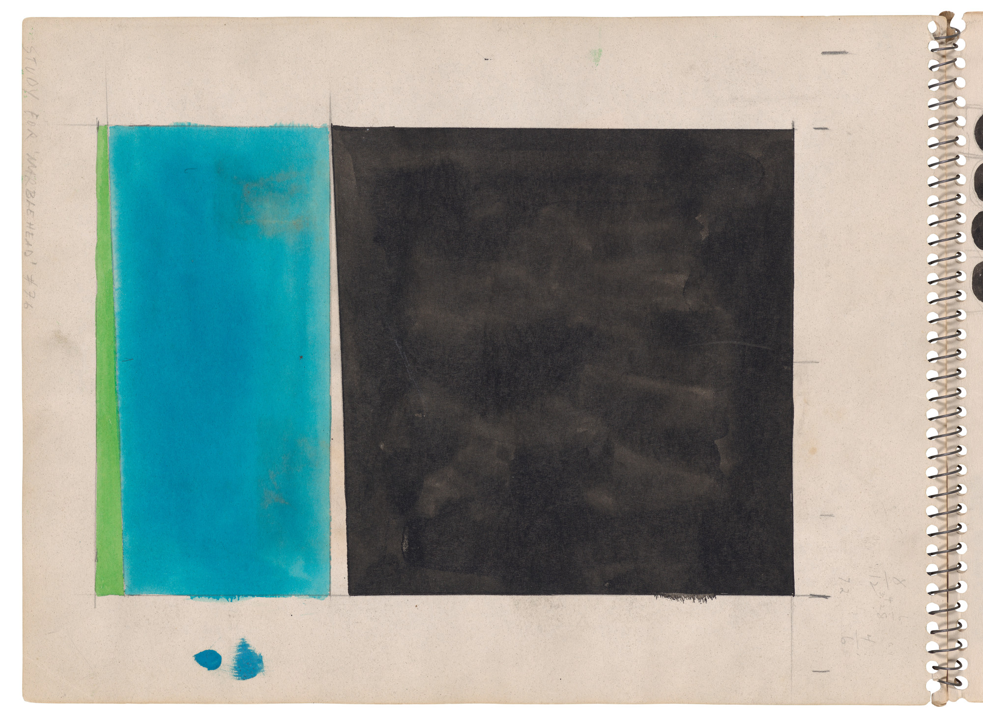 Ellsworth Kelly. Sketchbook #24, New York City. 1954-55 | MoMA