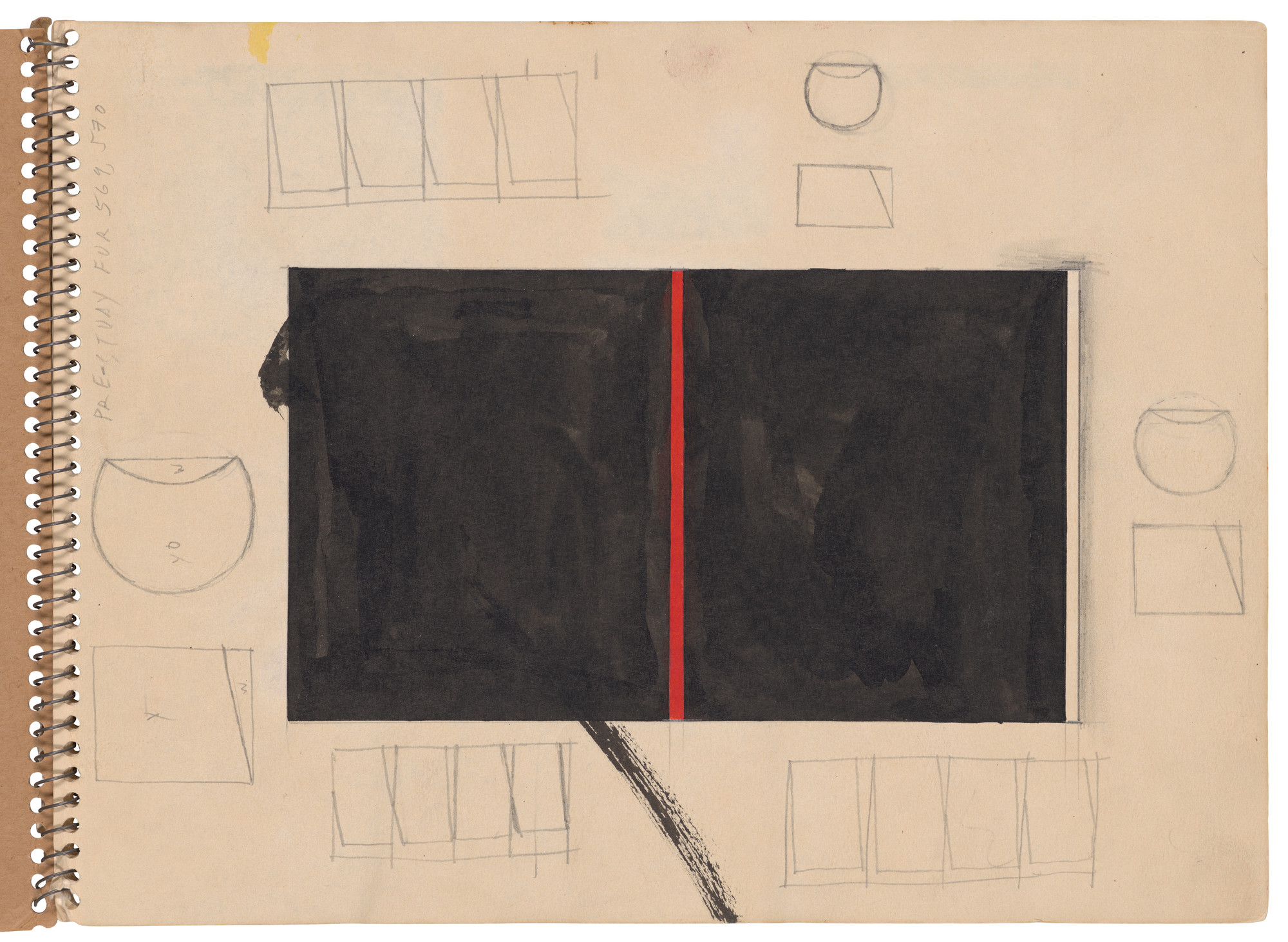 Ellsworth Kelly. Sketchbook #24, New York City. 1954-55 | MoMA