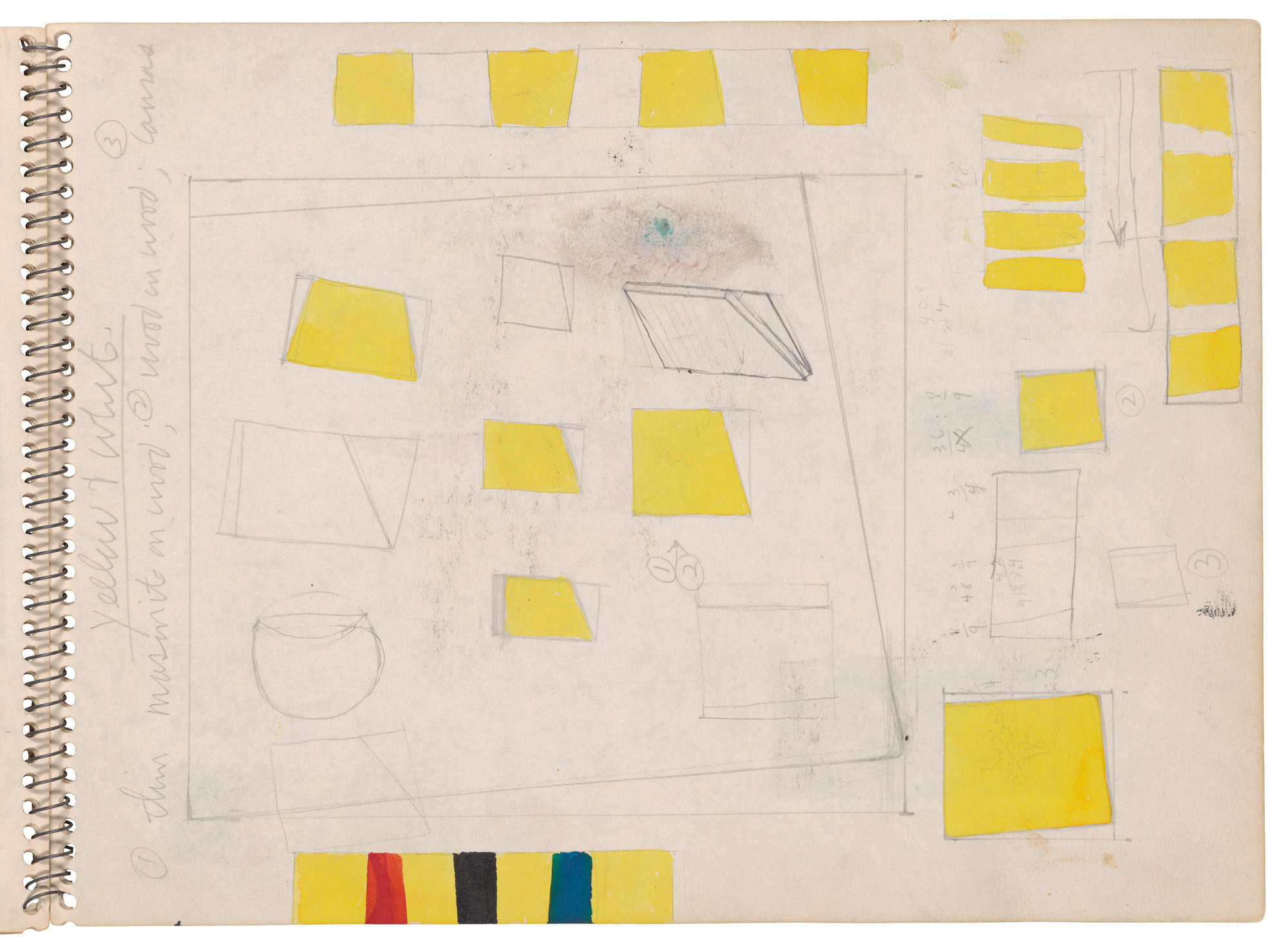 Ellsworth Kelly. Sketchbook #24, New York City. 1954-55 | MoMA