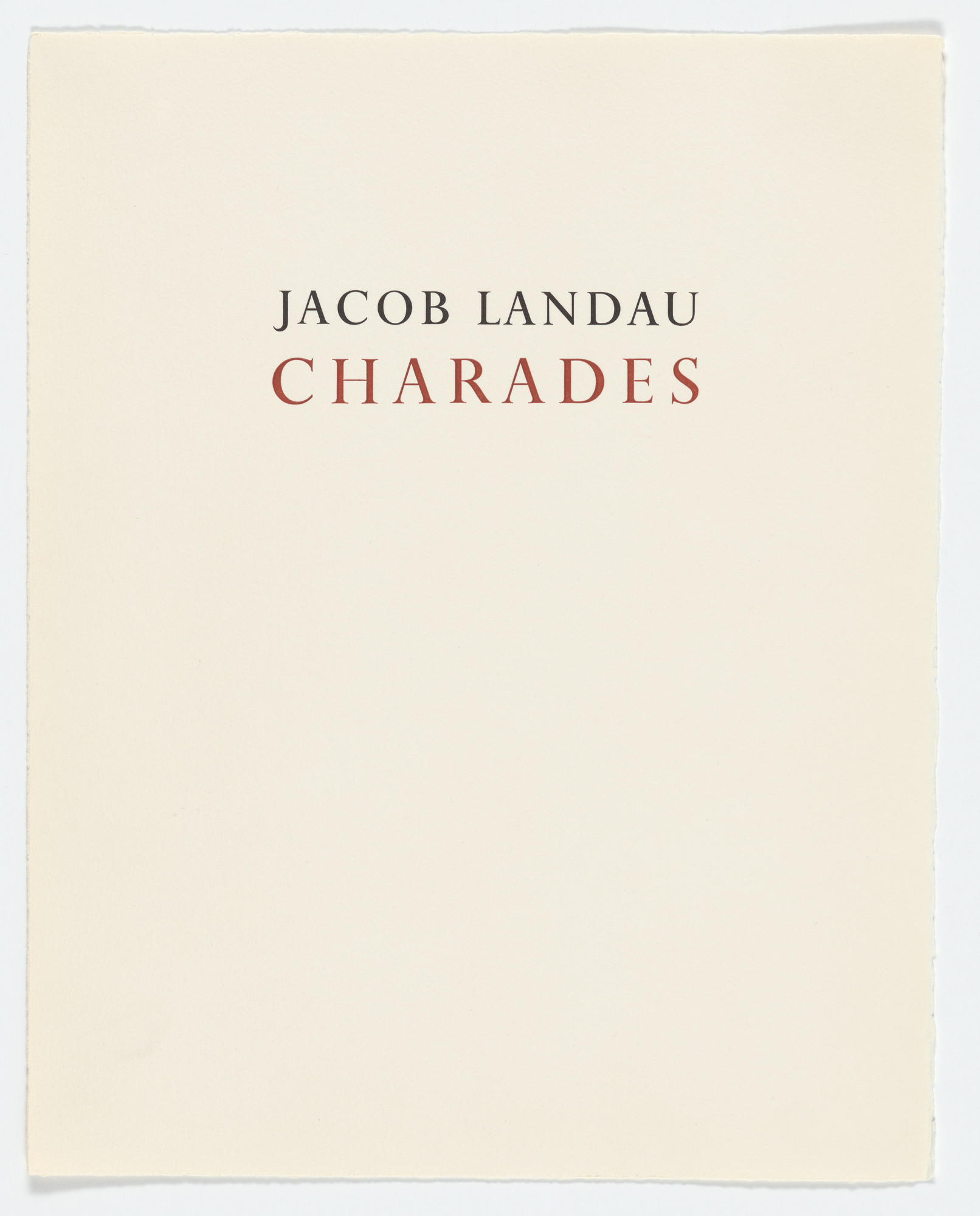 Jacob Landau. Charades. 1965 | MoMA