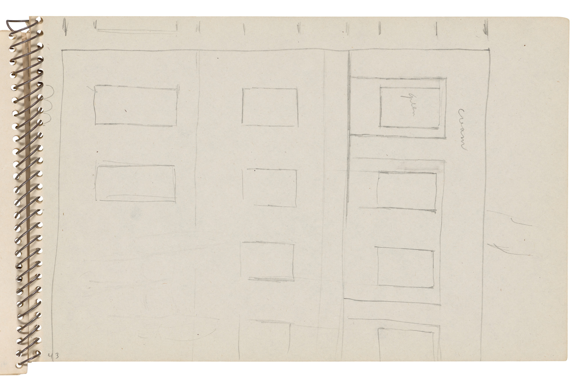 Ellsworth Kelly. Sketchbook #8, Paris. 1949 | MoMA
