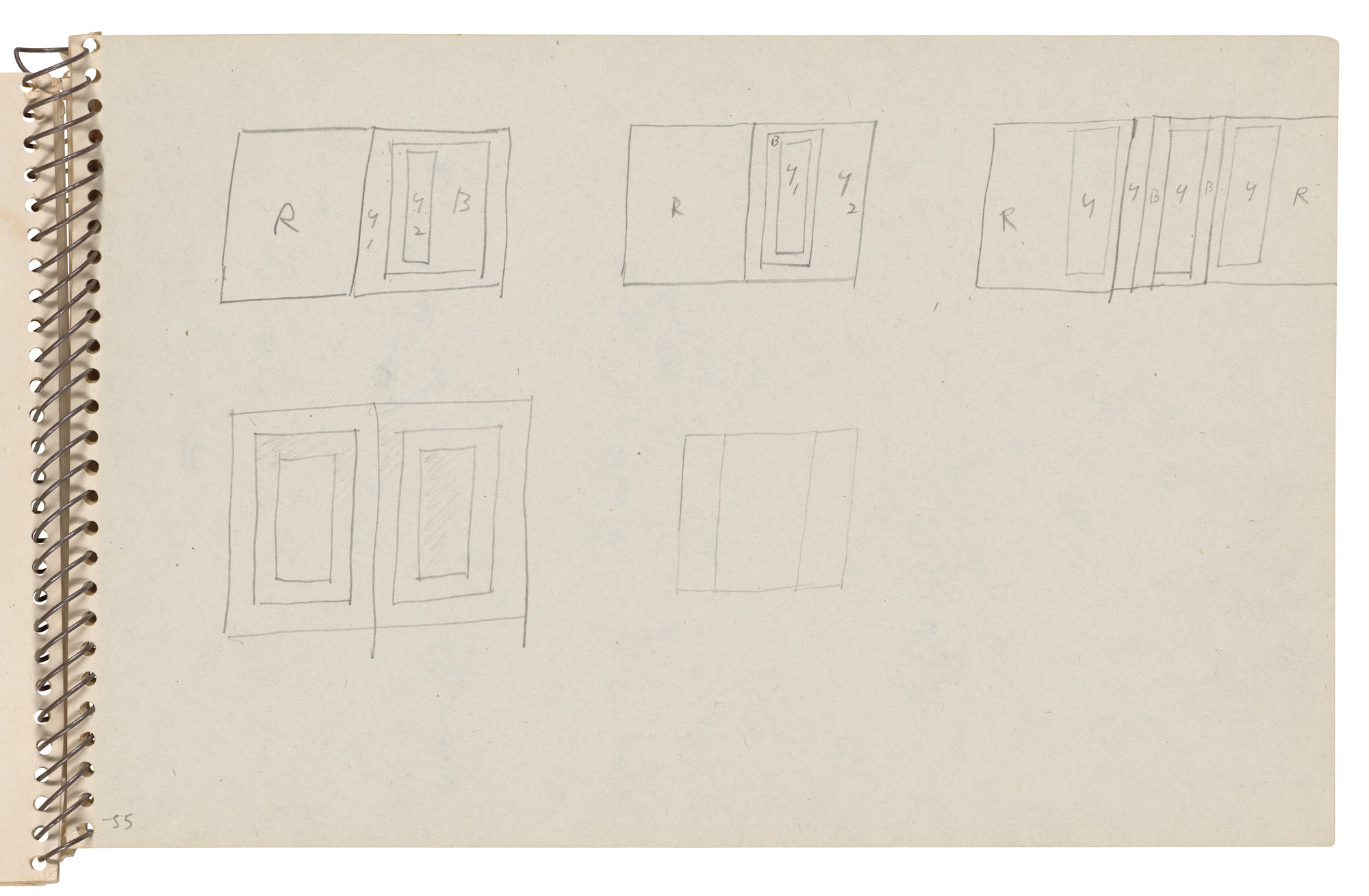 Ellsworth Kelly. Sketchbook #8, Paris. 1949 | MoMA
