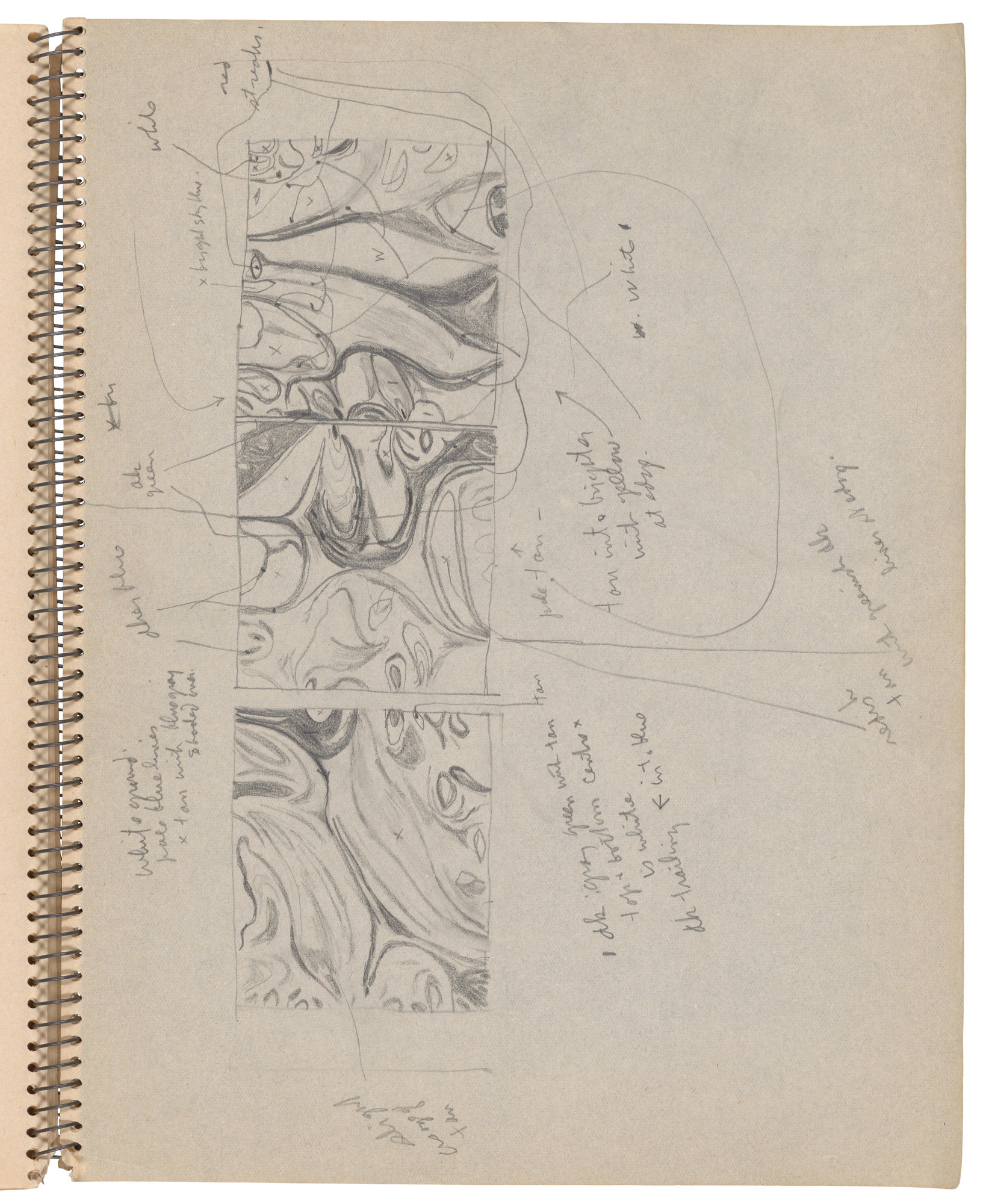 Ellsworth Kelly. Sketchbook #13, Meschers. 1950 | MoMA