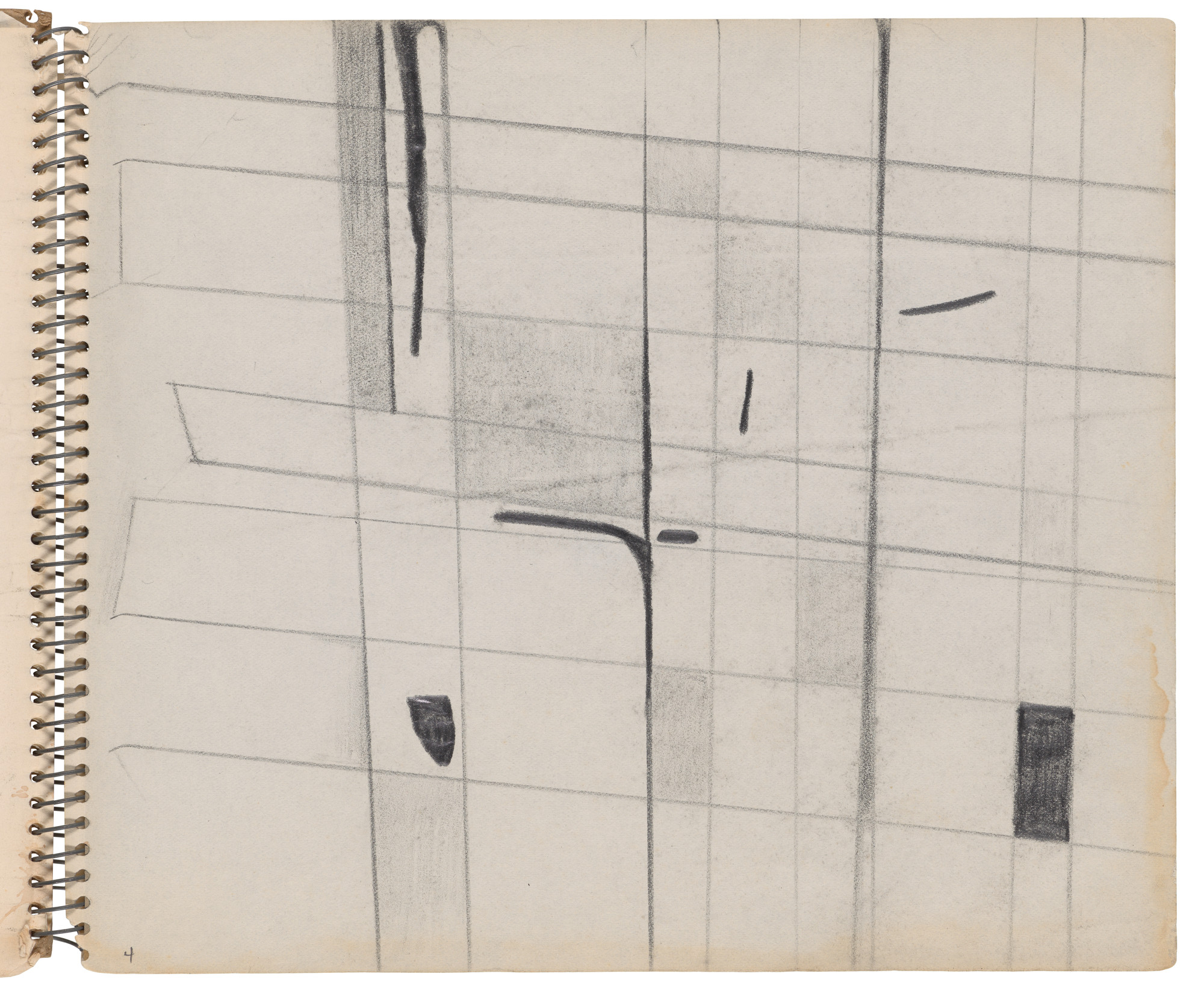Ellsworth Kelly. Sketchbook #14, Paris. 1950 | MoMA