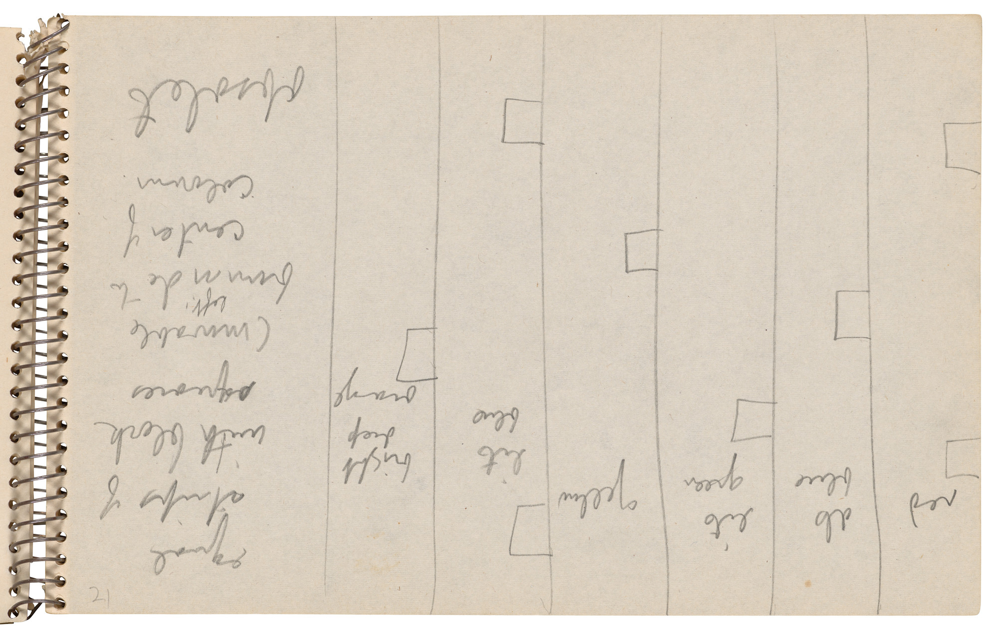 Ellsworth Kelly. Sketchbook #17, Paris & Sanary. 1950-52 | MoMA