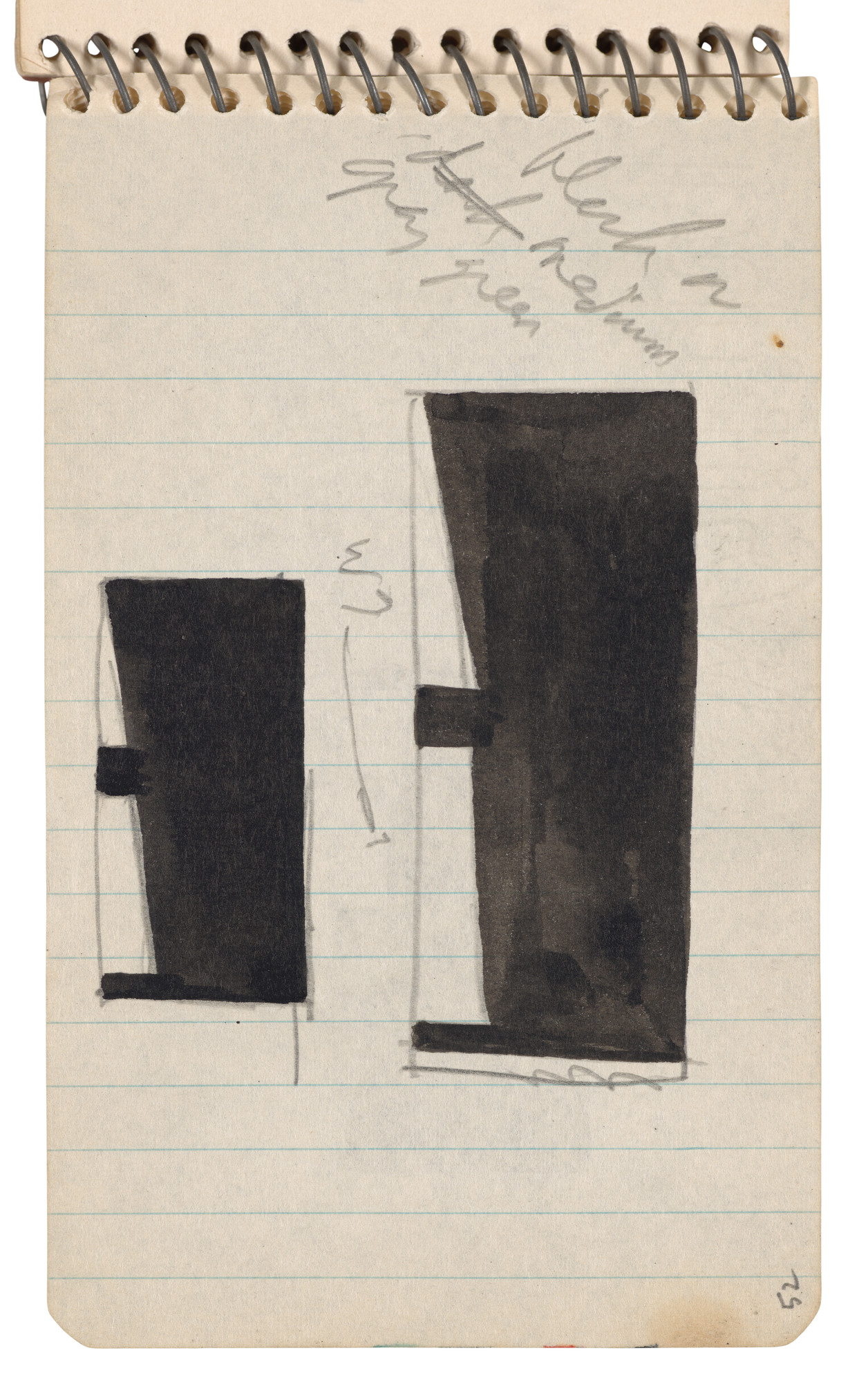 Ellsworth Kelly. Sketchbook #29, New York City. 1955 | MoMA