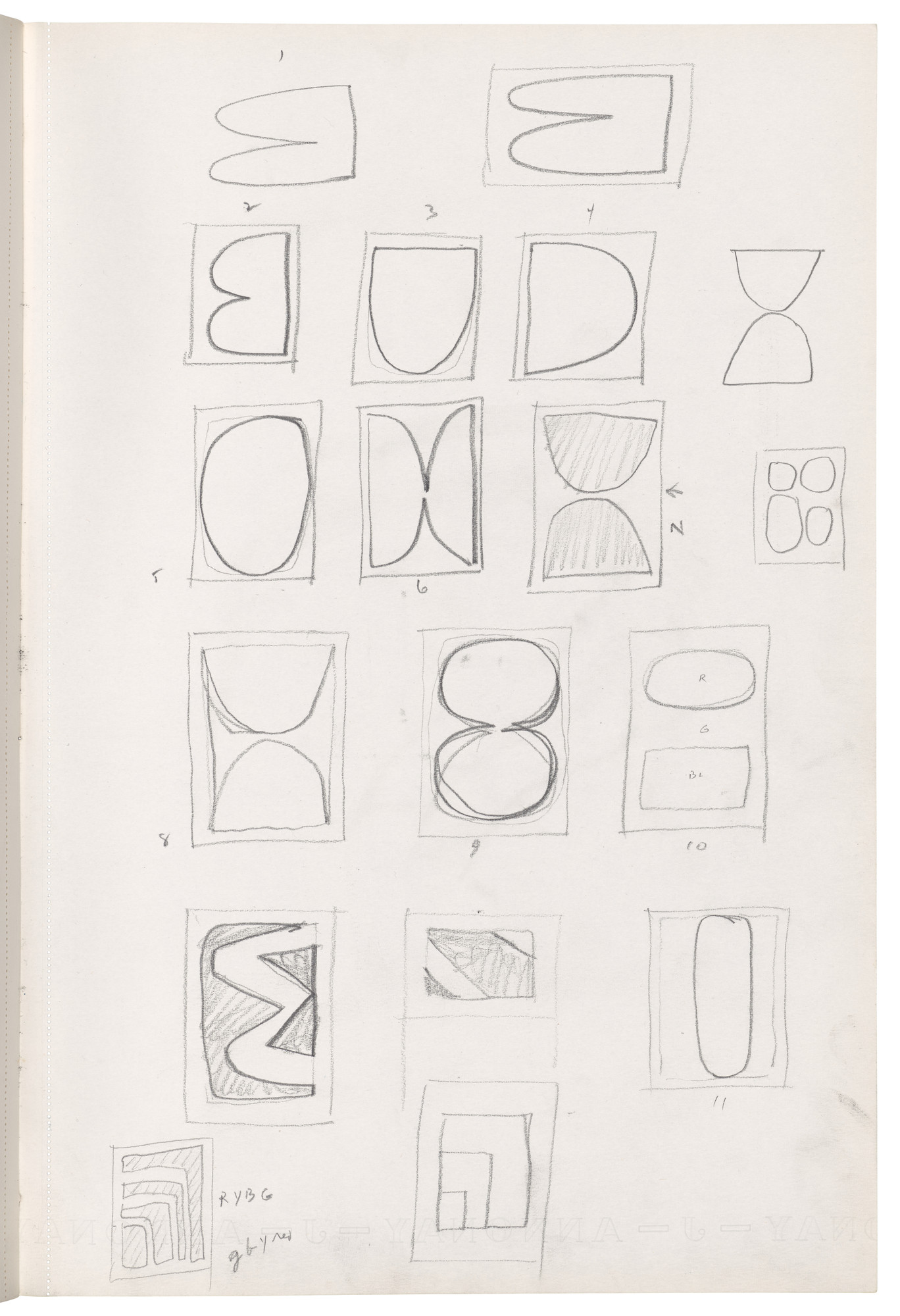 Ellsworth Kelly. Sketchbook #51, Paris. 1964 | MoMA