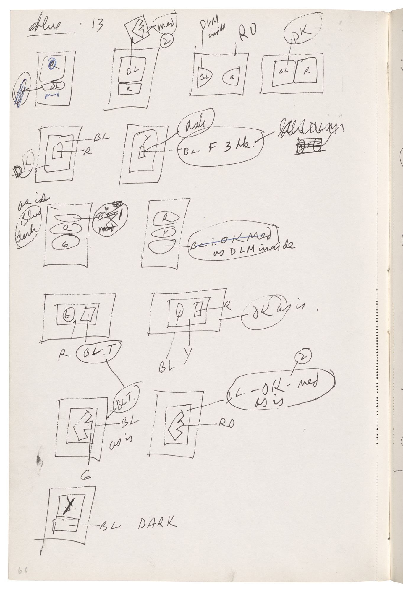 Ellsworth Kelly. Sketchbook #51, Paris. 1964 | MoMA