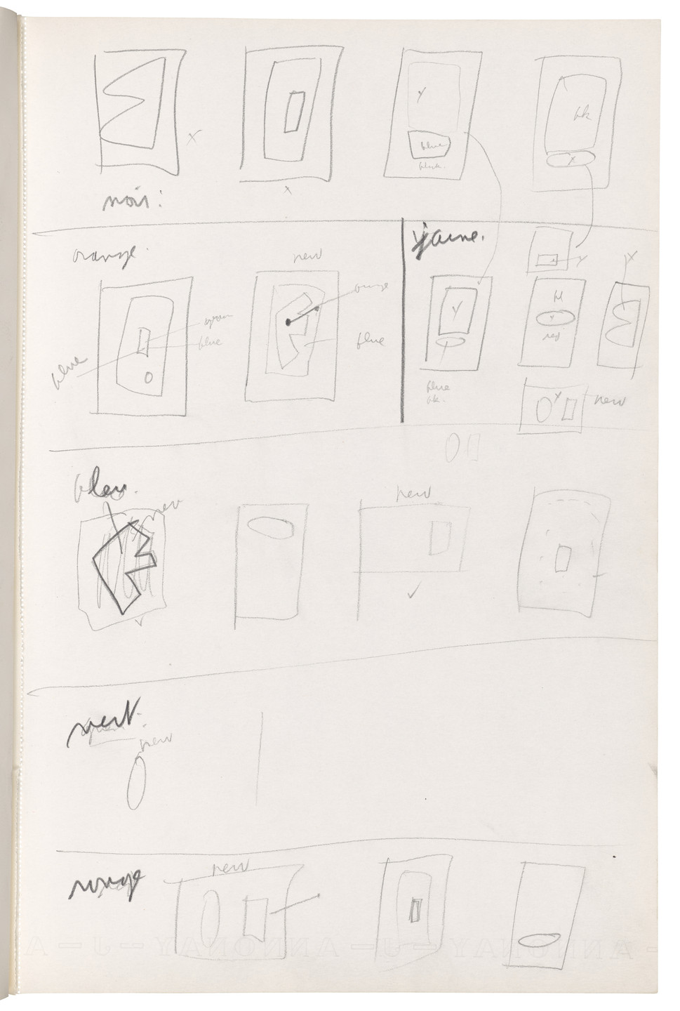 Ellsworth Kelly. Sketchbook #51, Paris. 1964 | MoMA