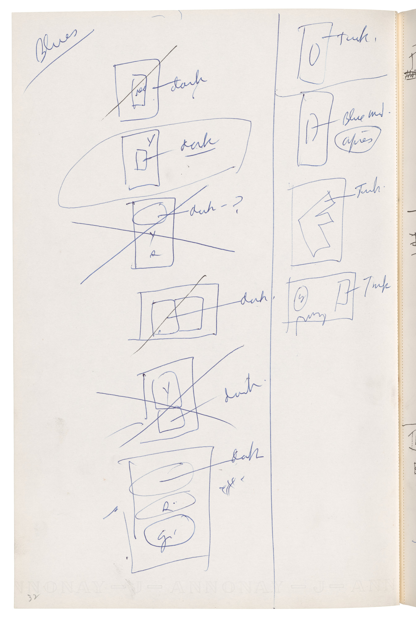 Ellsworth Kelly. Sketchbook #51, Paris. 1964 | MoMA