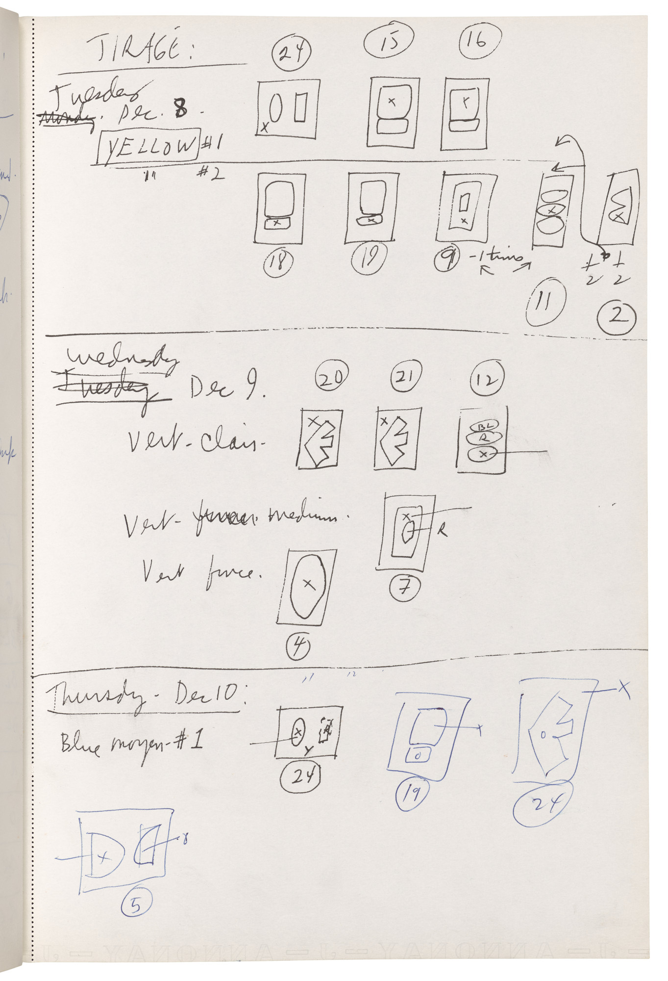 Ellsworth Kelly. Sketchbook #51, Paris. 1964 | MoMA