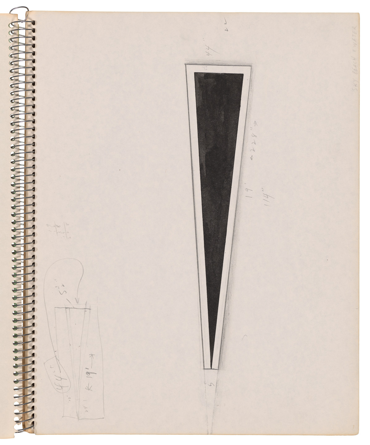 Ellsworth Kelly. Sketchbook #61, New York City. 1968-69 | MoMA