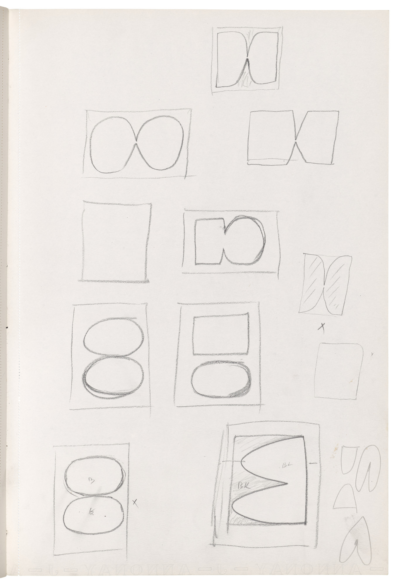Ellsworth Kelly. Sketchbook #51, Paris. 1964 | MoMA