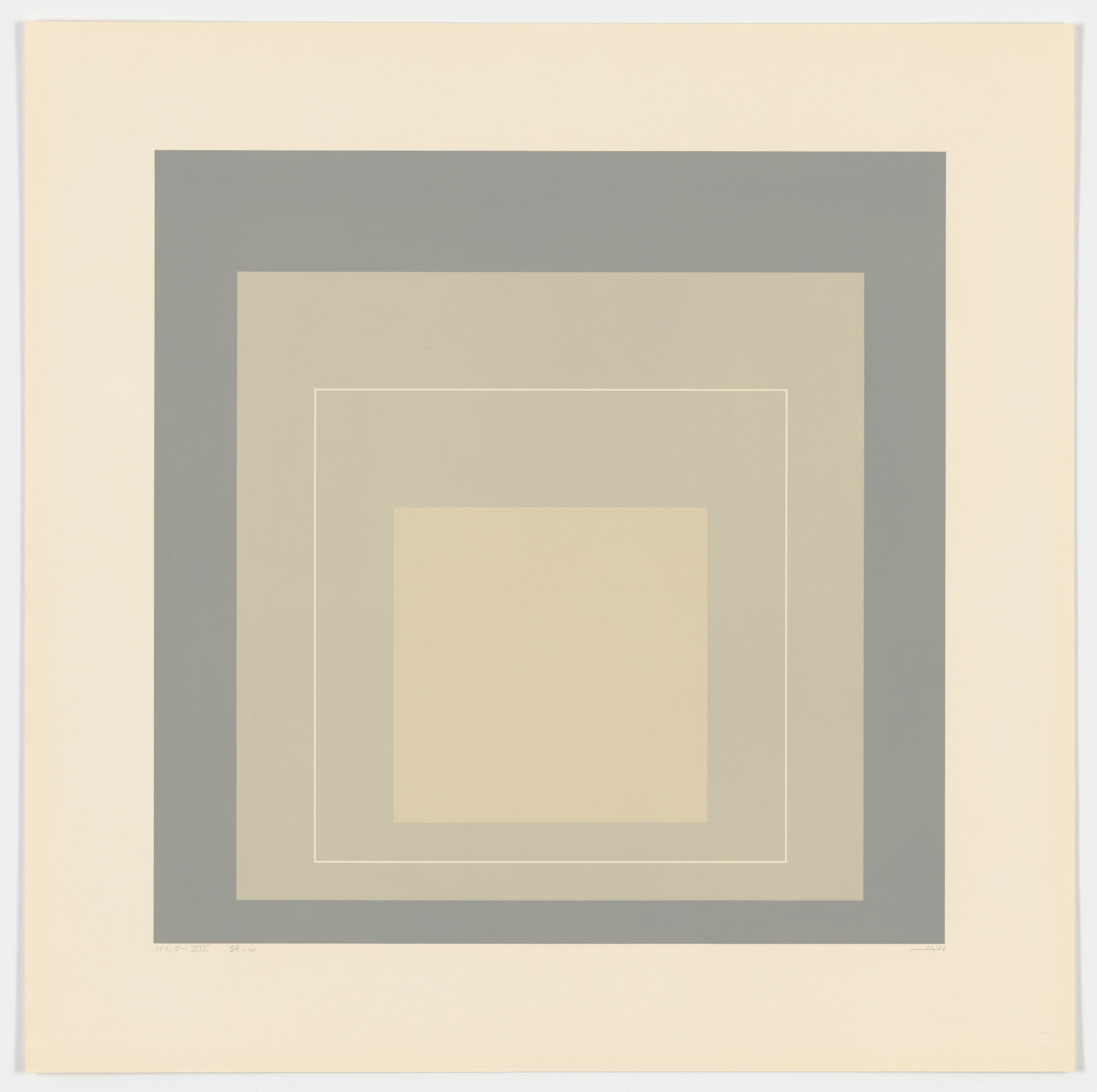 Josef Albers. WLS XIV from White Line Squares (Series II). 1966 | MoMA