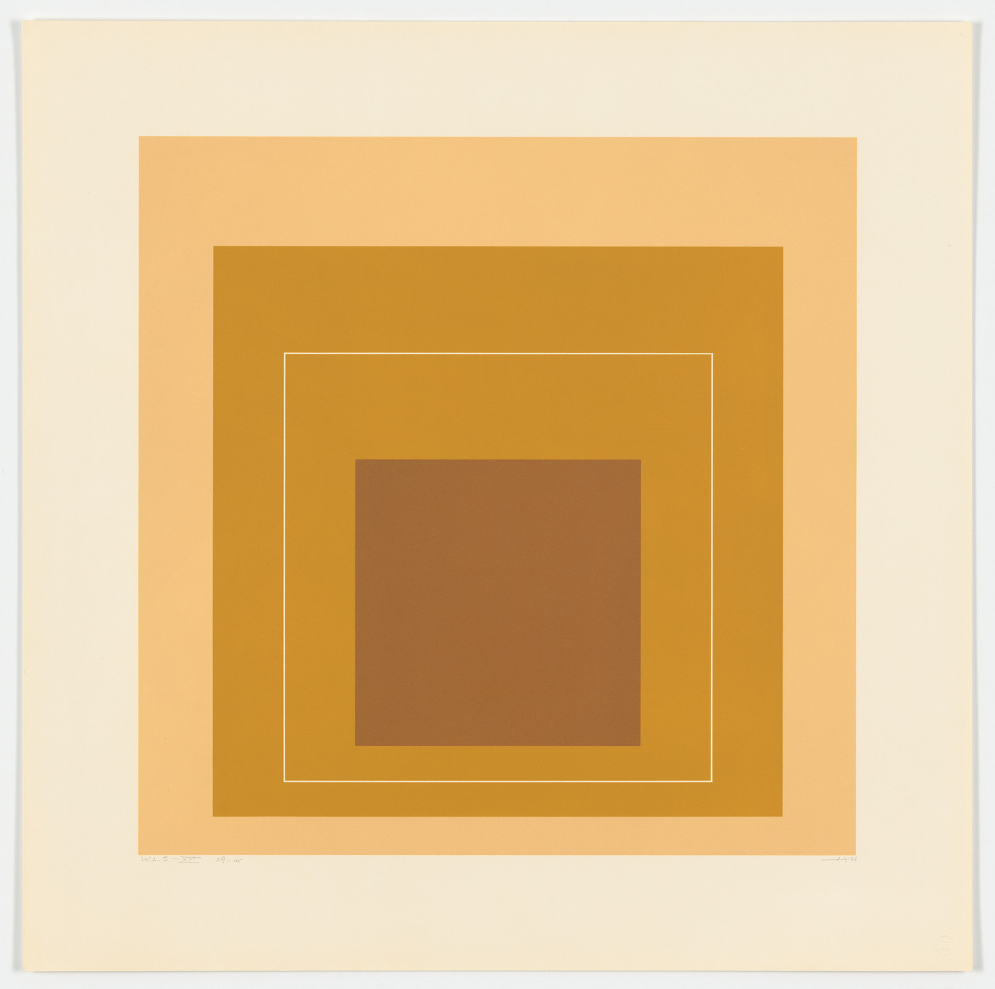 Josef Albers. WLS XVI from White Line Squares (Series II). 1966 | MoMA