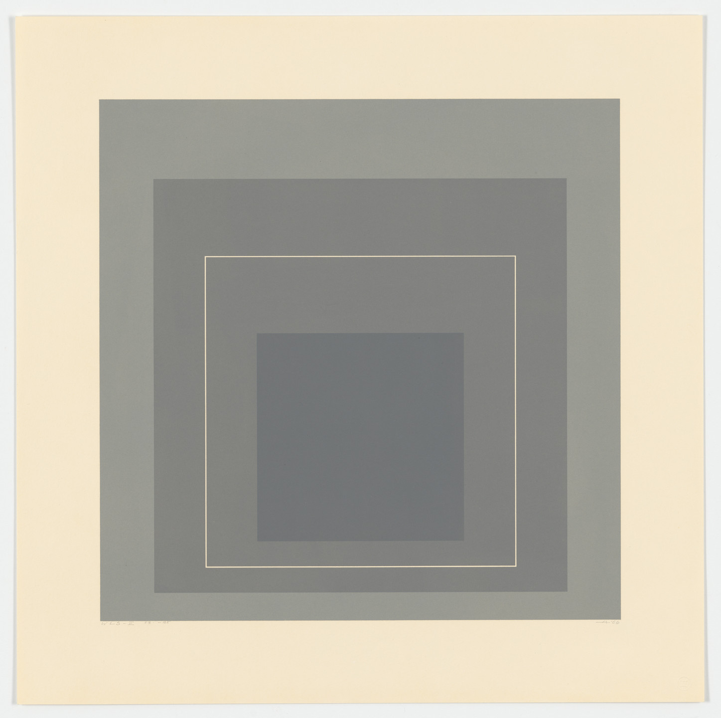 Josef Albers. WLS II from White Line Squares (Series I). 1966 | MoMA