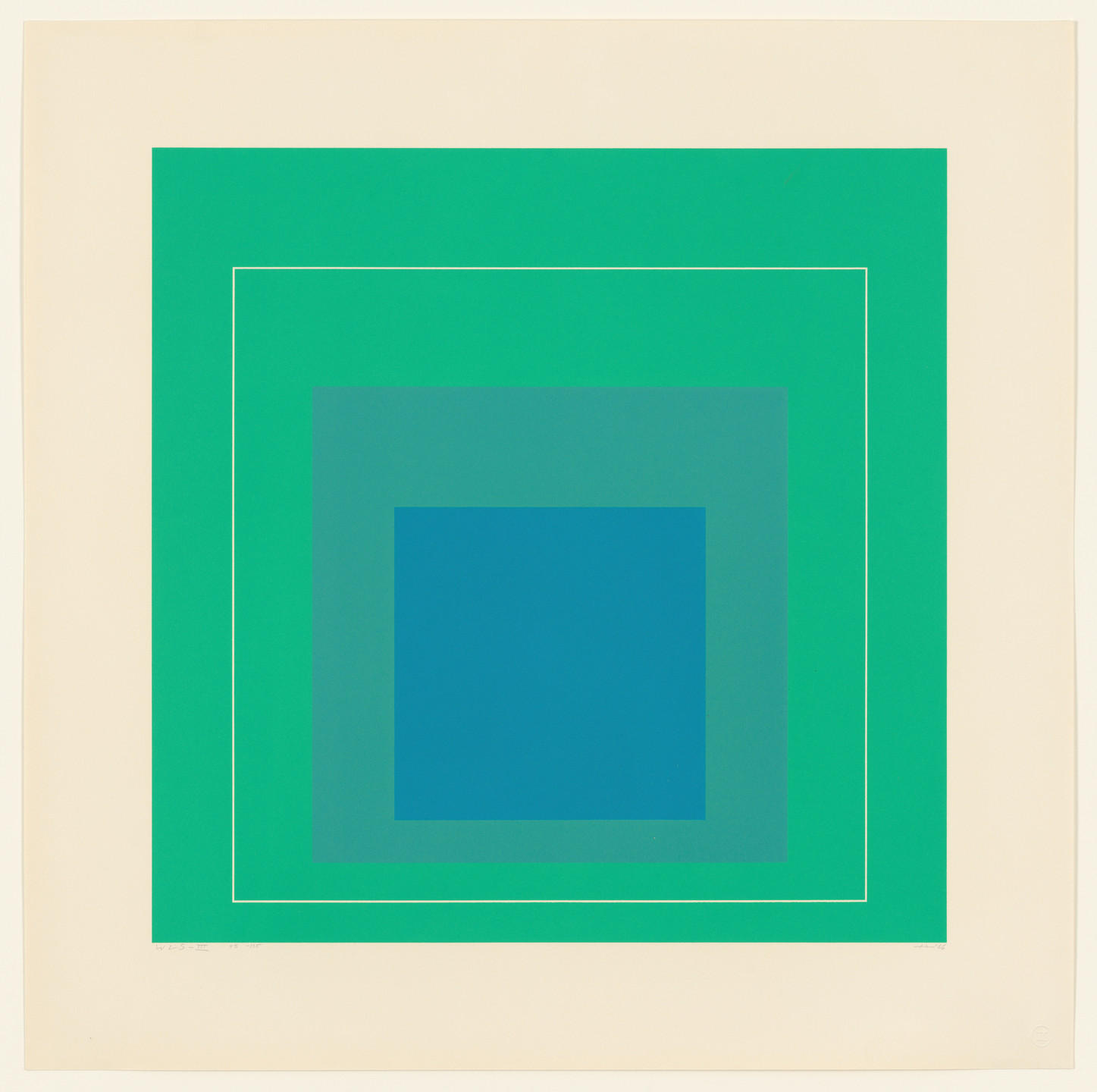 Josef Albers. White Line Square III from the portfolio White Line ...