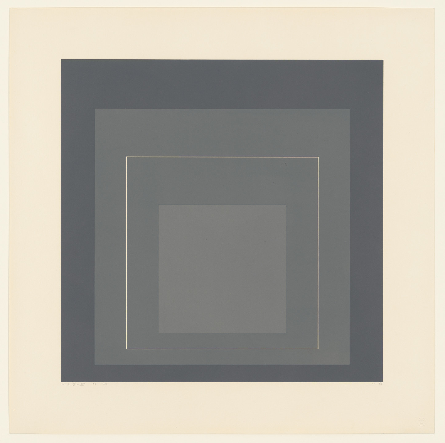 Josef Albers. WLS V from White Line Squares (Series I). 1966 | MoMA