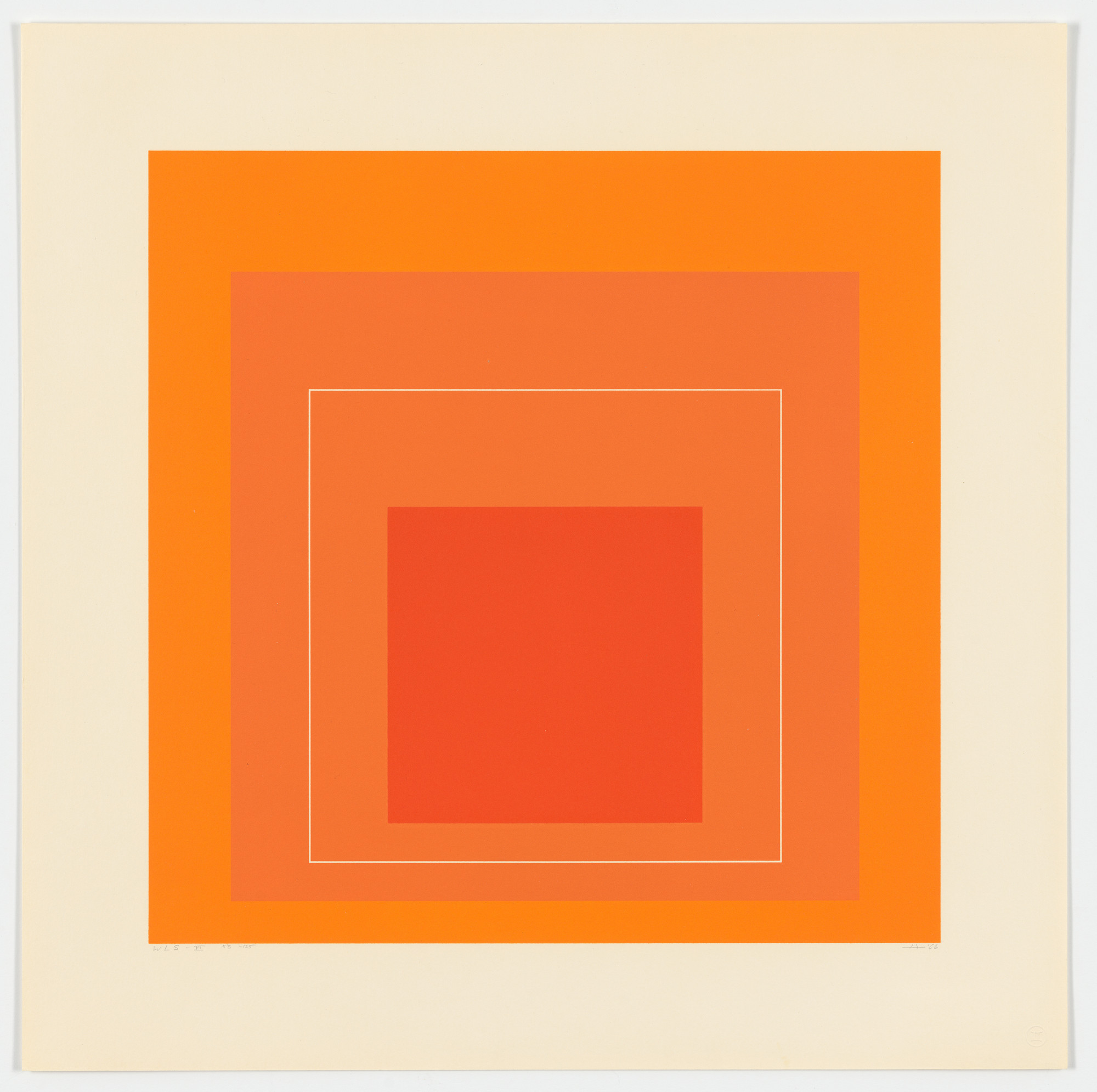 Josef Albers. WLS VI from White Line Squares (Series I). 1966 | MoMA
